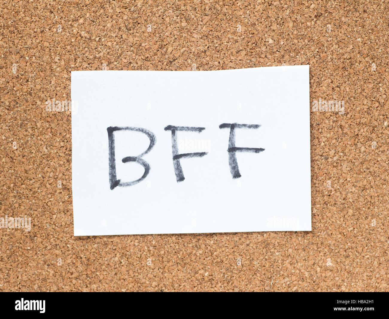 White bff abbreviation of best friend forever hi-res stock photography ...