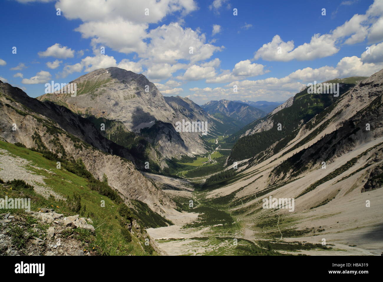 valley and mountains Stock Photo - Alamy