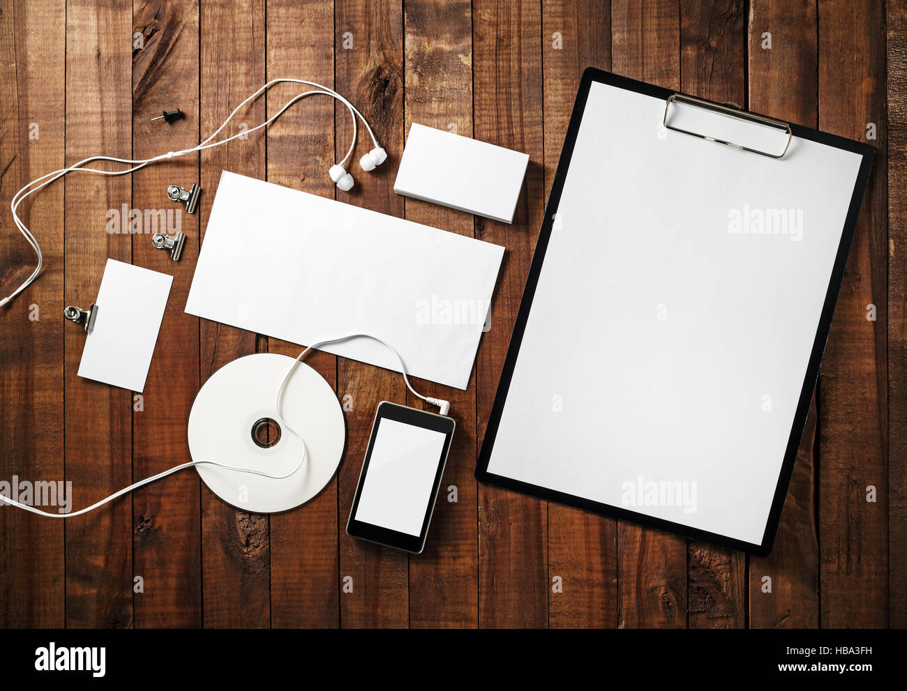 Blank stationery set Stock Photo - Alamy