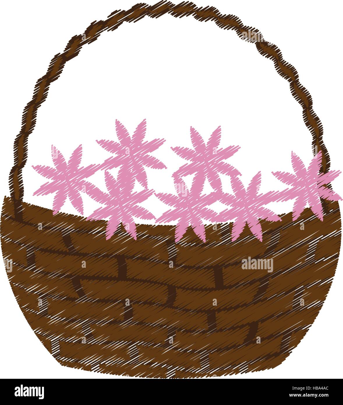 flower basket icon image Stock Vector Image & Art - Alamy