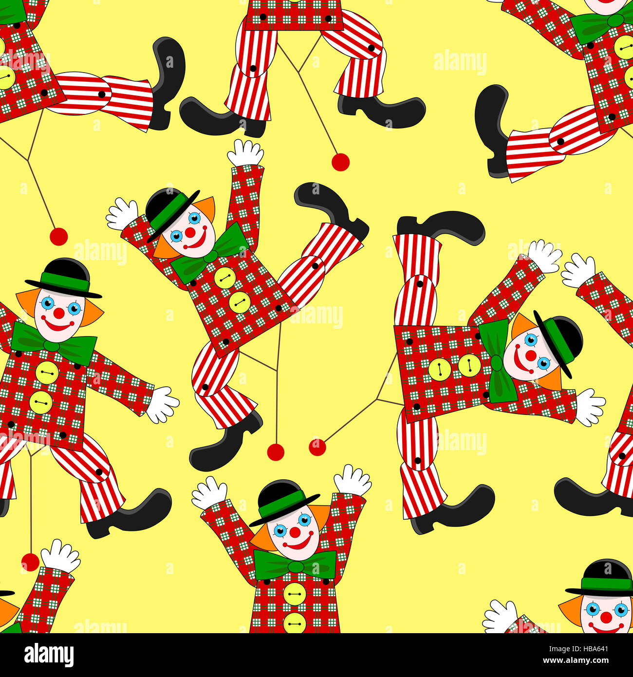 clown and jumping-jack Stock Photo - Alamy