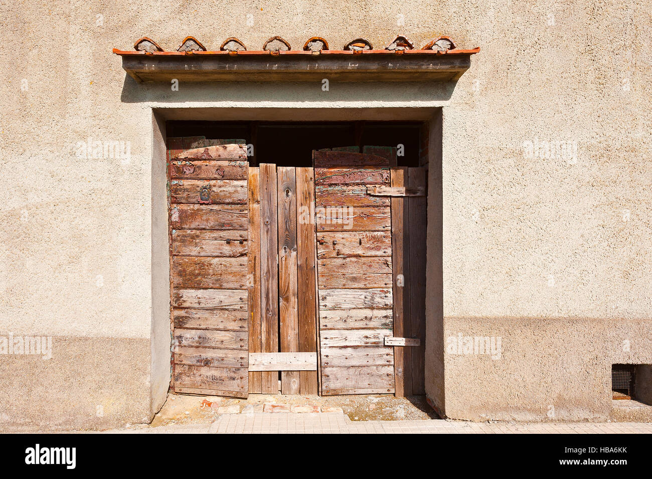 Boarded up Gate Stock Photo - Alamy