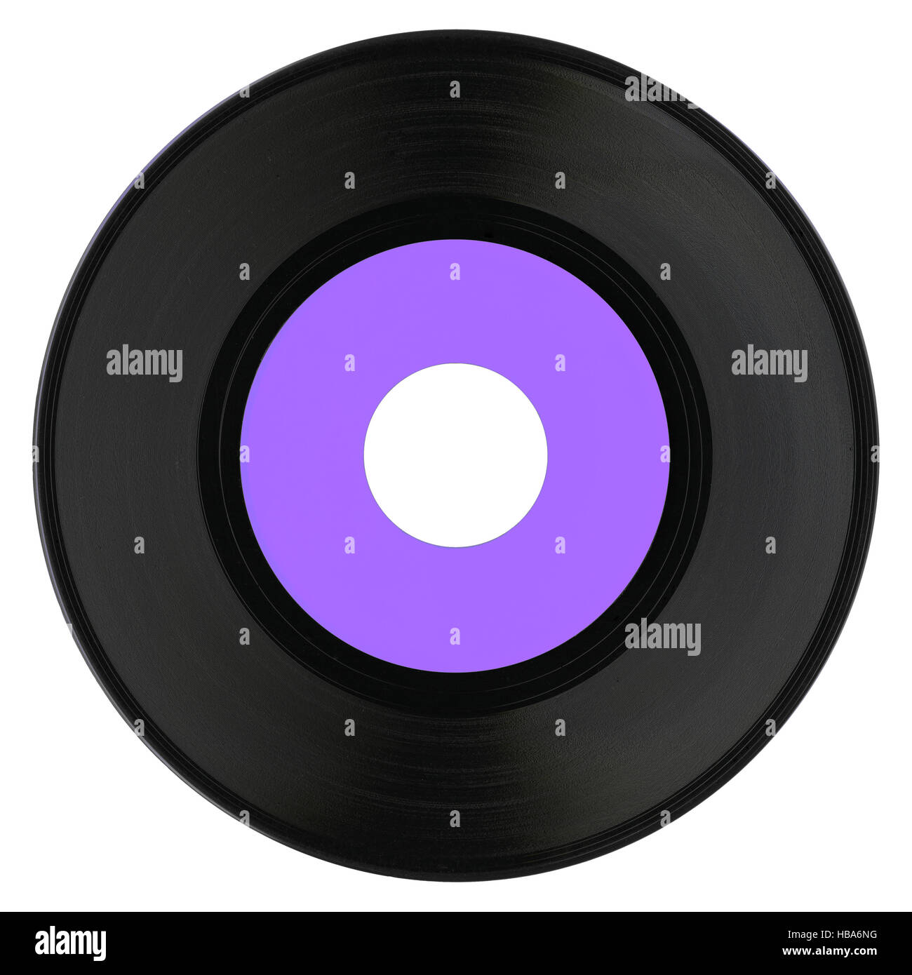 Vinyl record with purple label Stock Photo - Alamy
