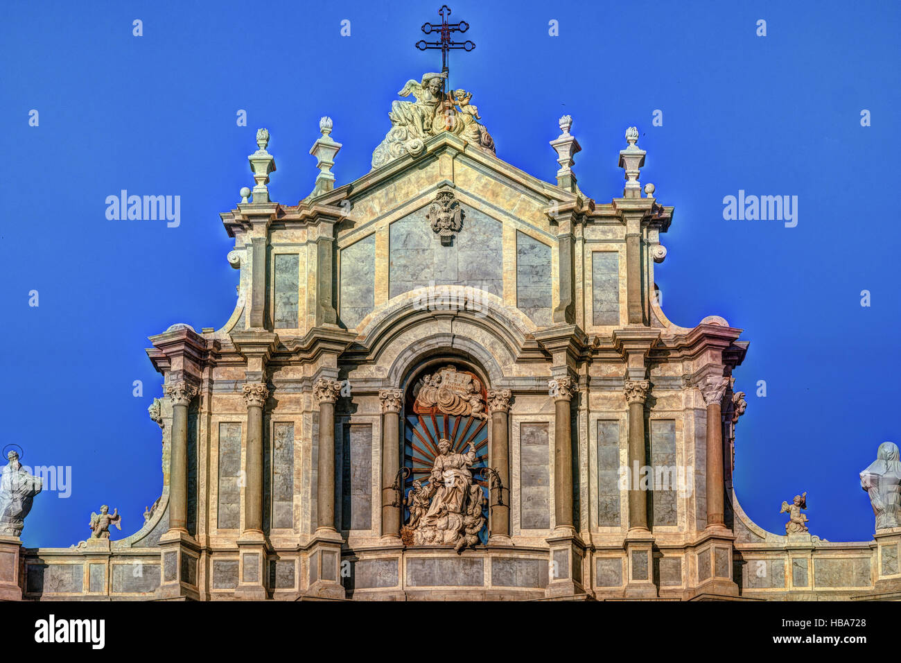 Cathedral of Santa Agatha in Catania in Sicily, Italy Stock Photo - Alamy