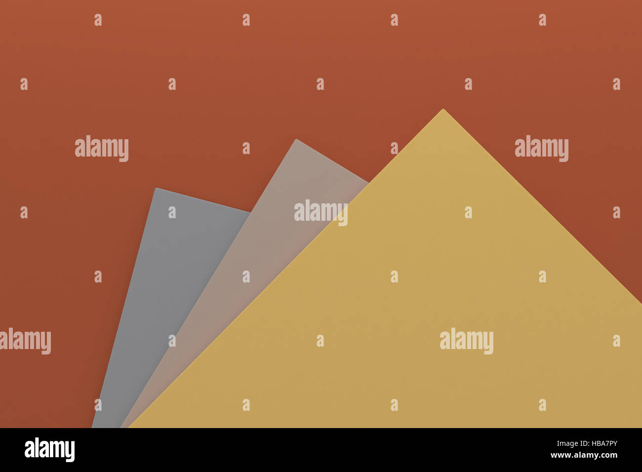 autumn tone color background minimal design paper stack material 3d ...