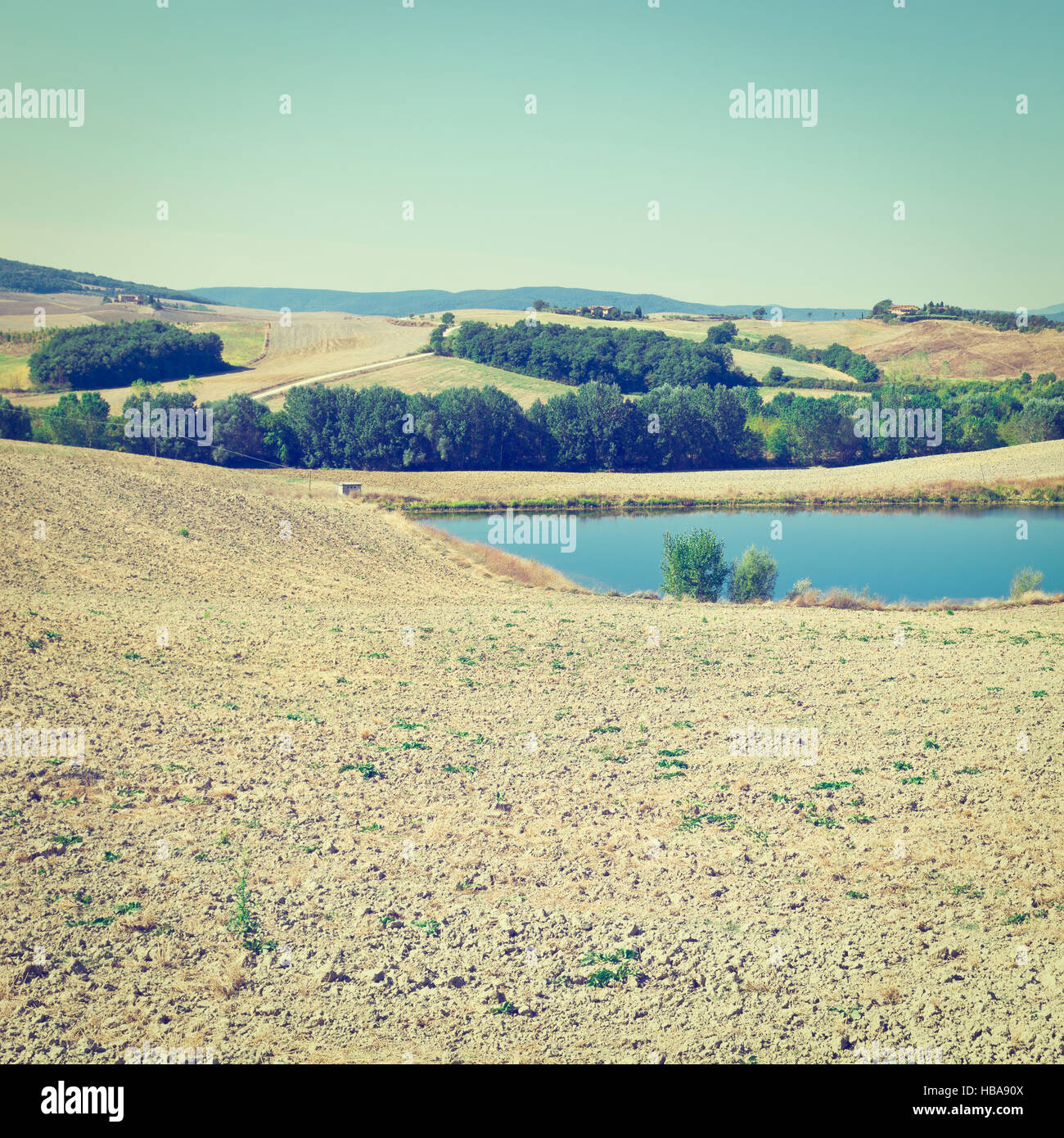 Dry village pond hi-res stock photography and images - Alamy