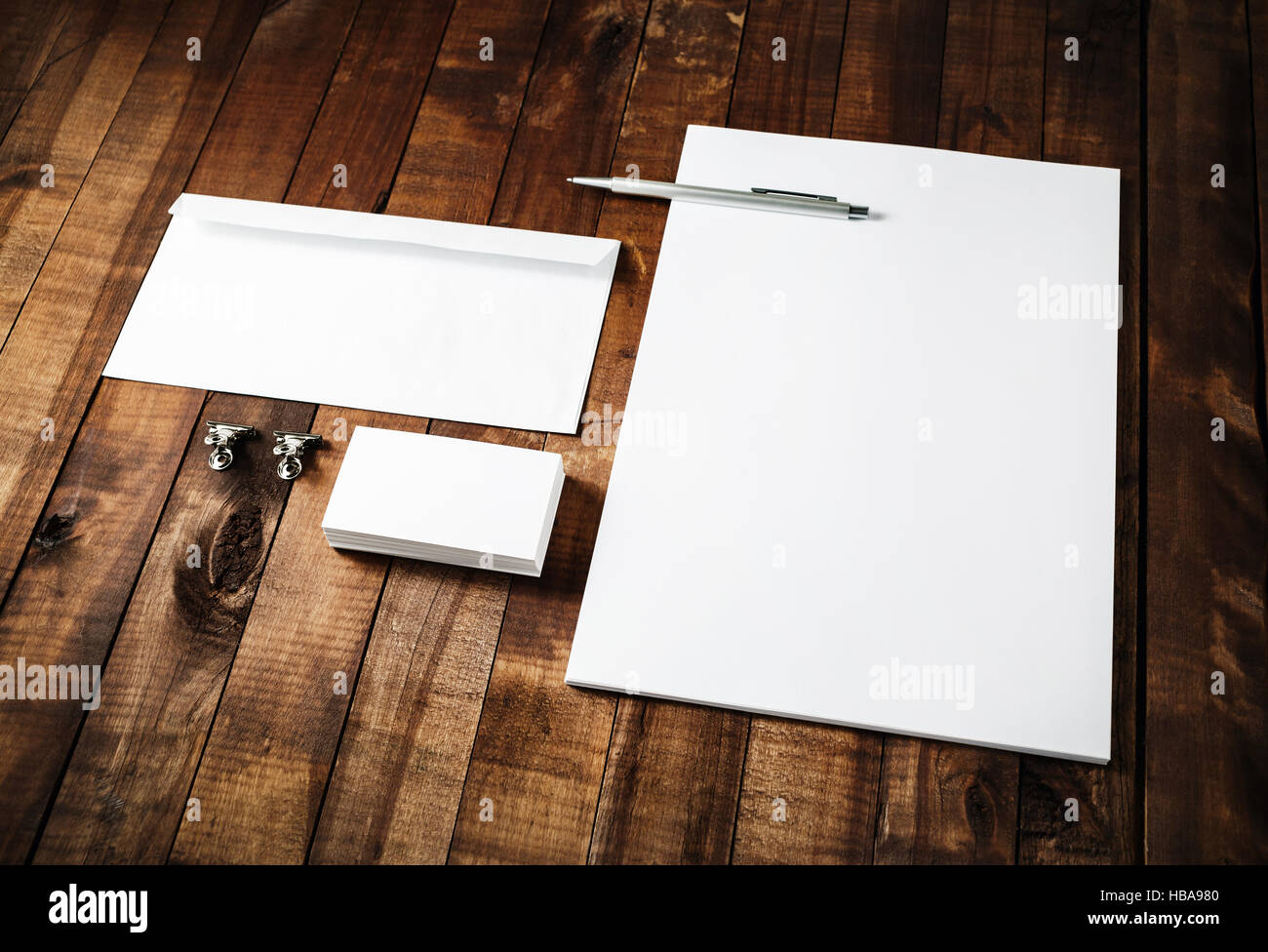 Blank business brand template Stock Photo - Alamy