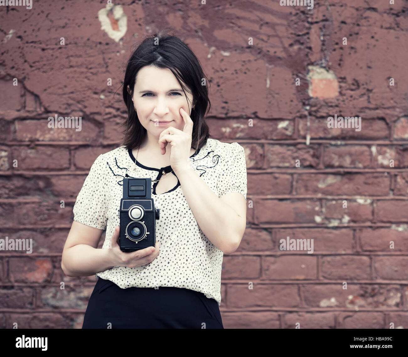 Retro vintage face shot portrait hi-res stock photography and images ...