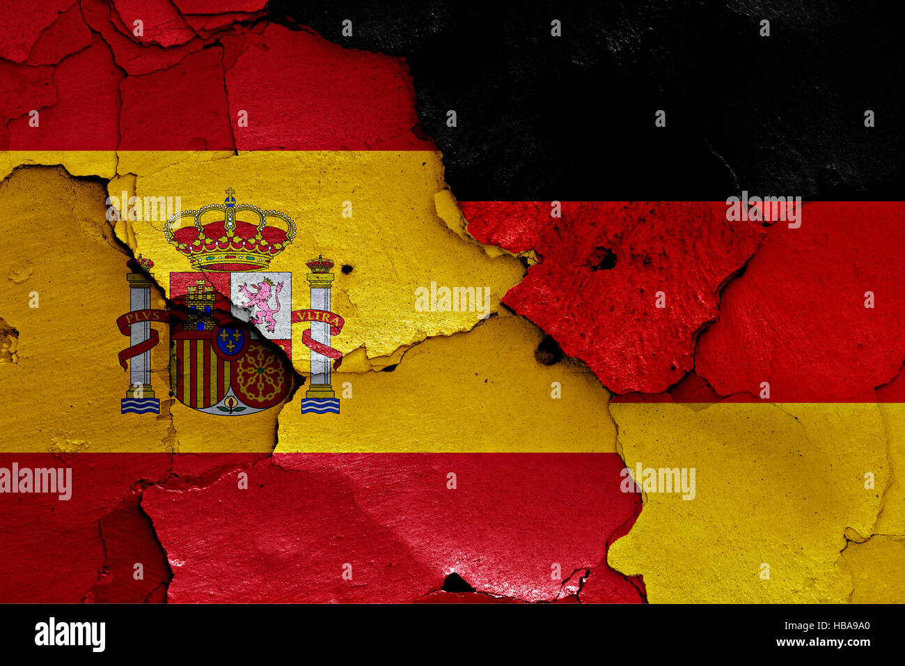 Flag germany and spain hi-res stock photography and images - Alamy