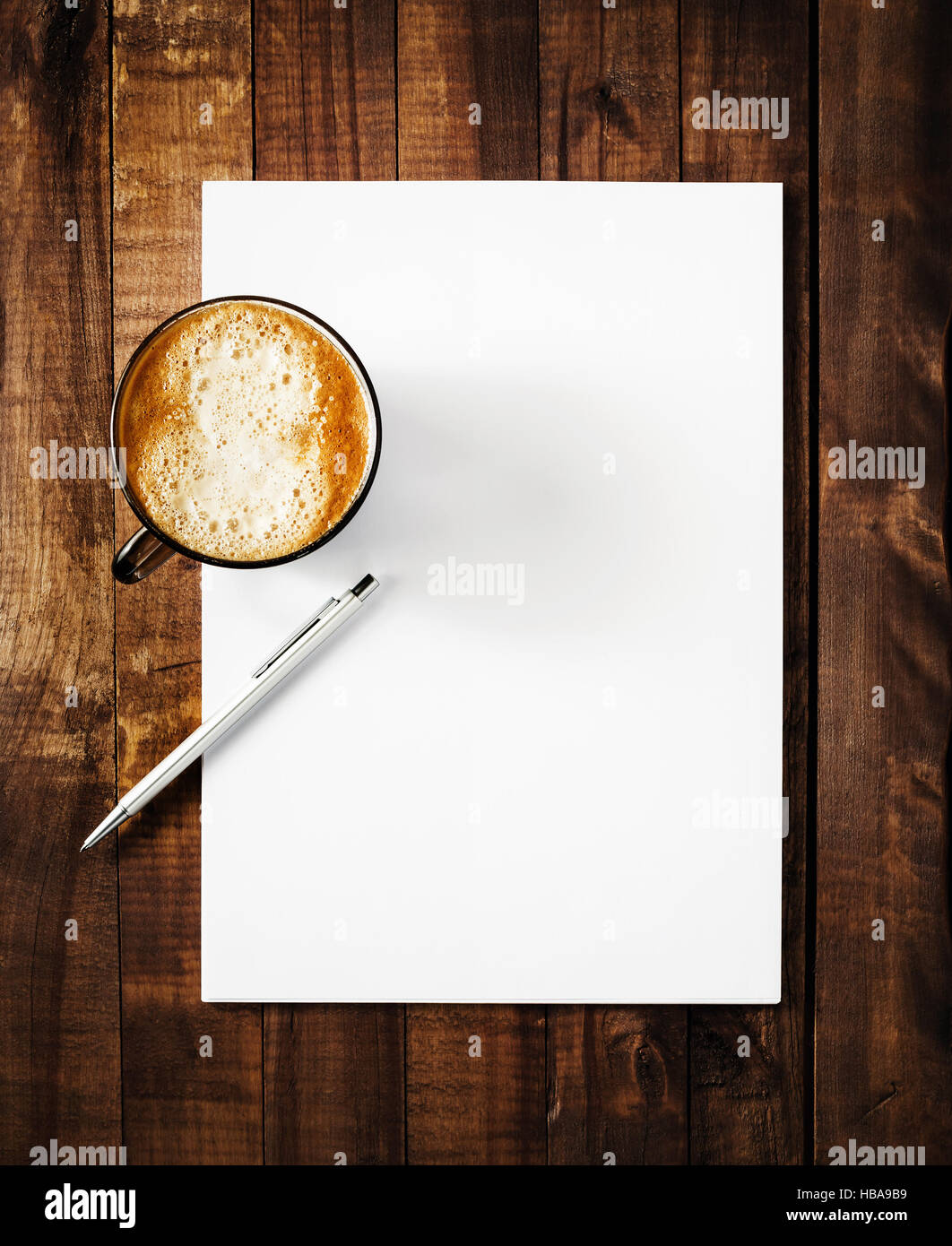 Blank paperwork mock-up Stock Photo - Alamy
