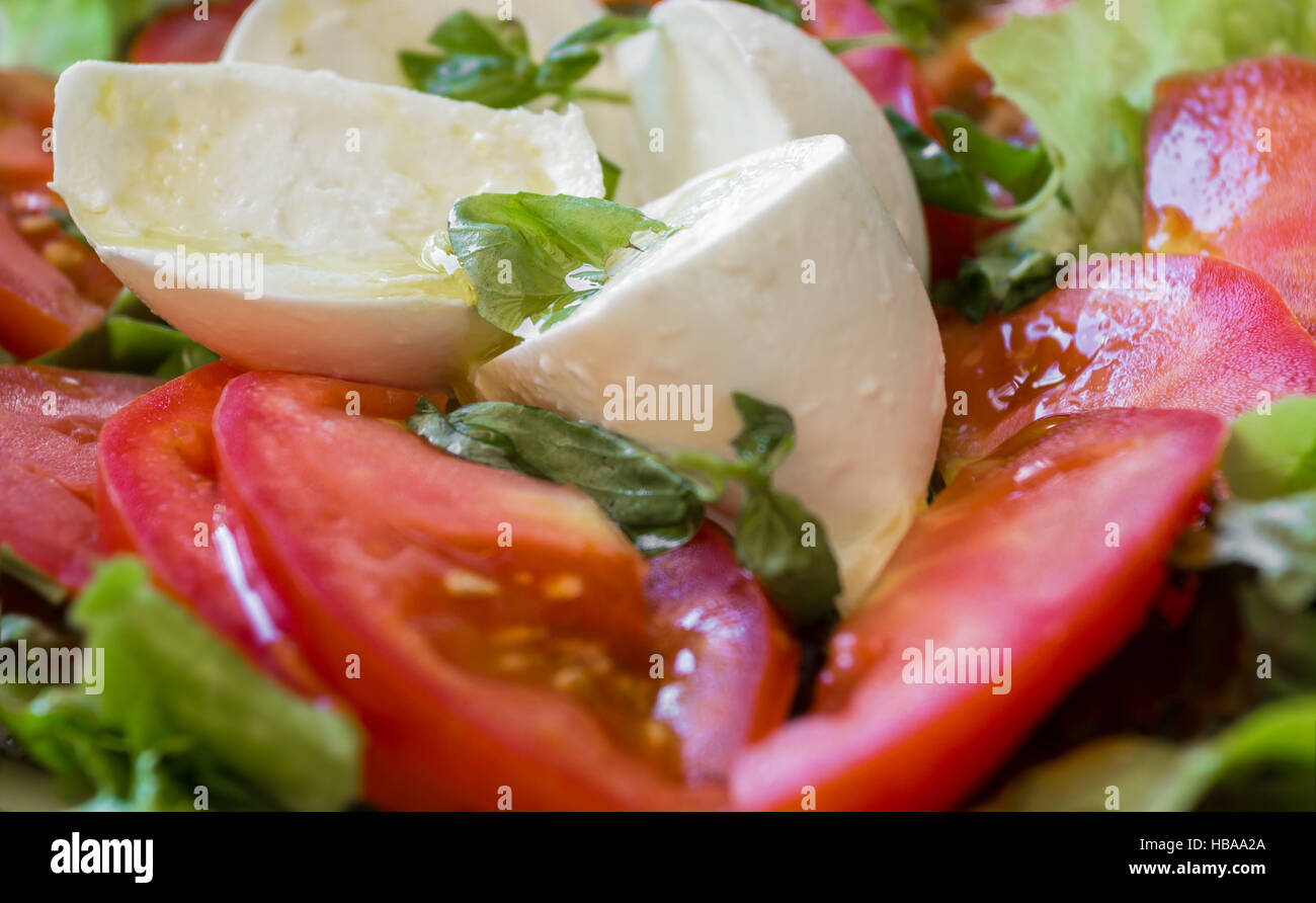 Italian salad, Caprese salad Stock Photo - Alamy
