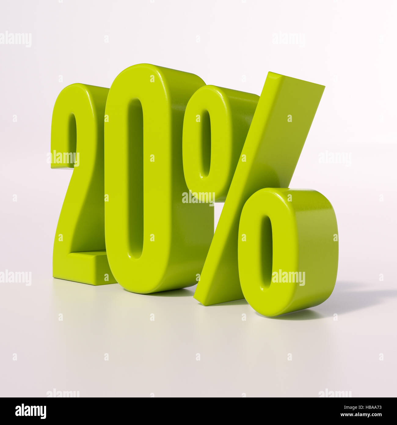 Percentage sign, 20 percent Stock Photo - Alamy