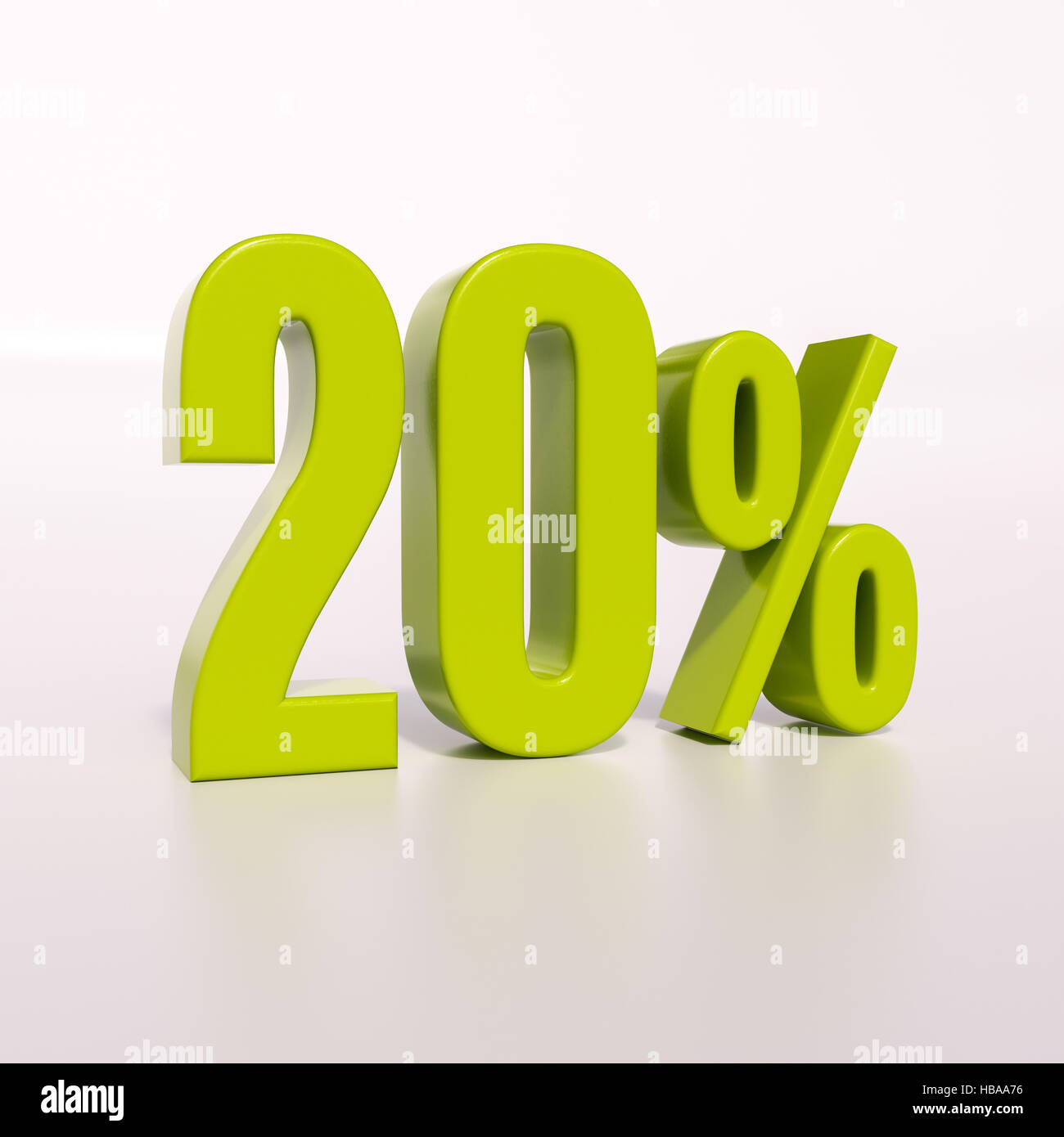 Percentage sign, 20 percent Stock Photo - Alamy
