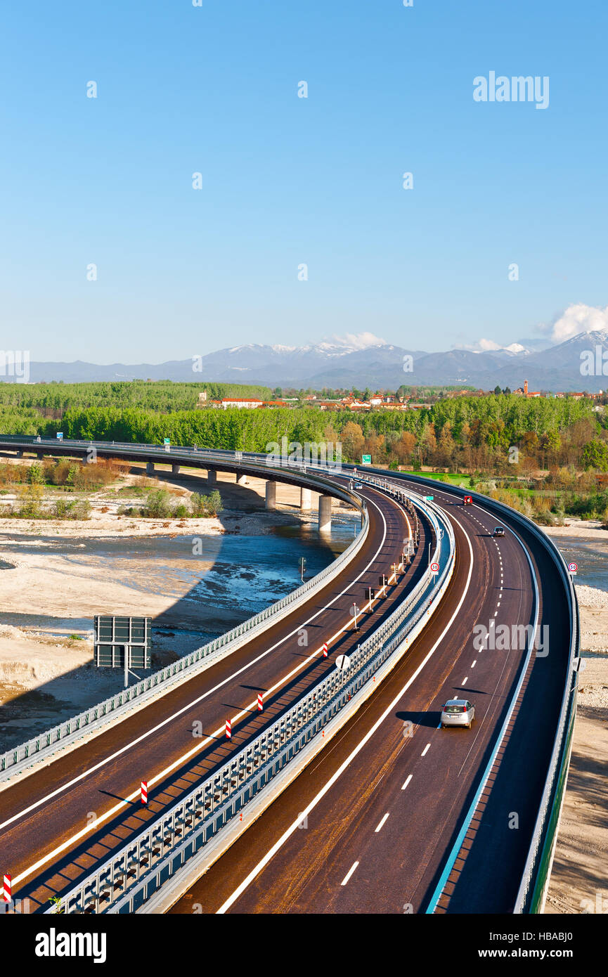 Italian highway snow hi-res stock photography and images - Alamy