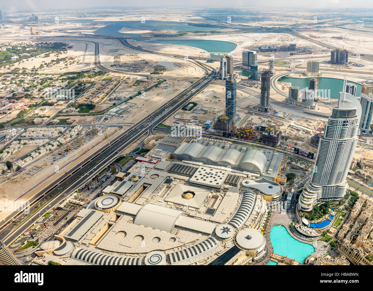 Aerial view of Dubai (United Arab Emirates Stock Photo - Alamy