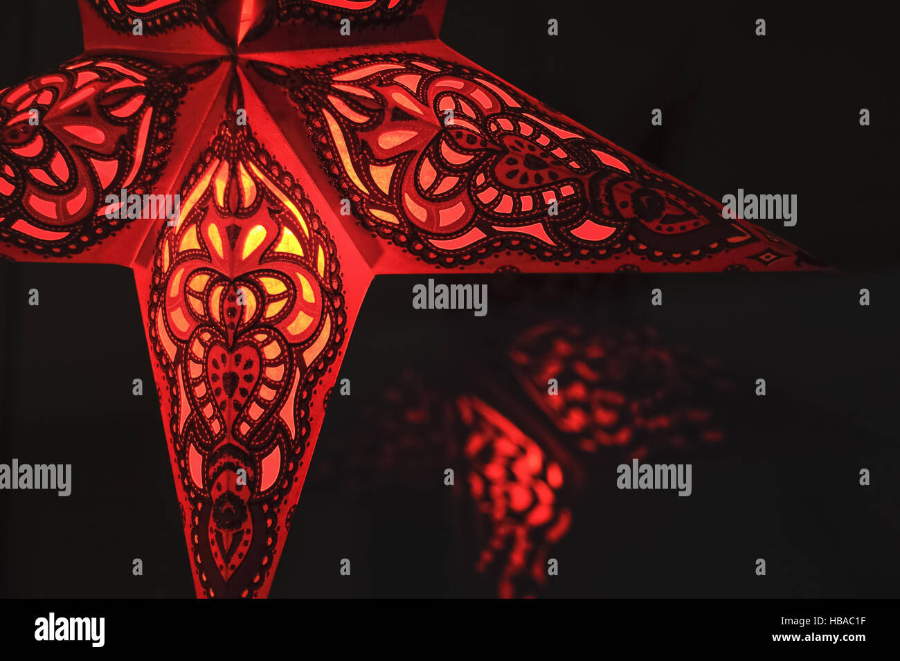 Red Star Christmas decor items Stock Photo - Alamy