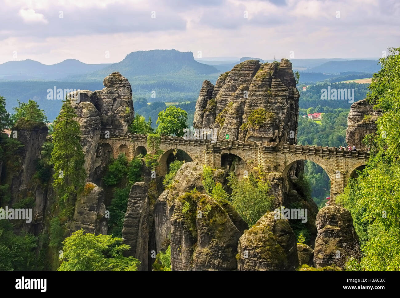 Basteibruecke - Bastei Bridge 01 Stock Photo - Alamy