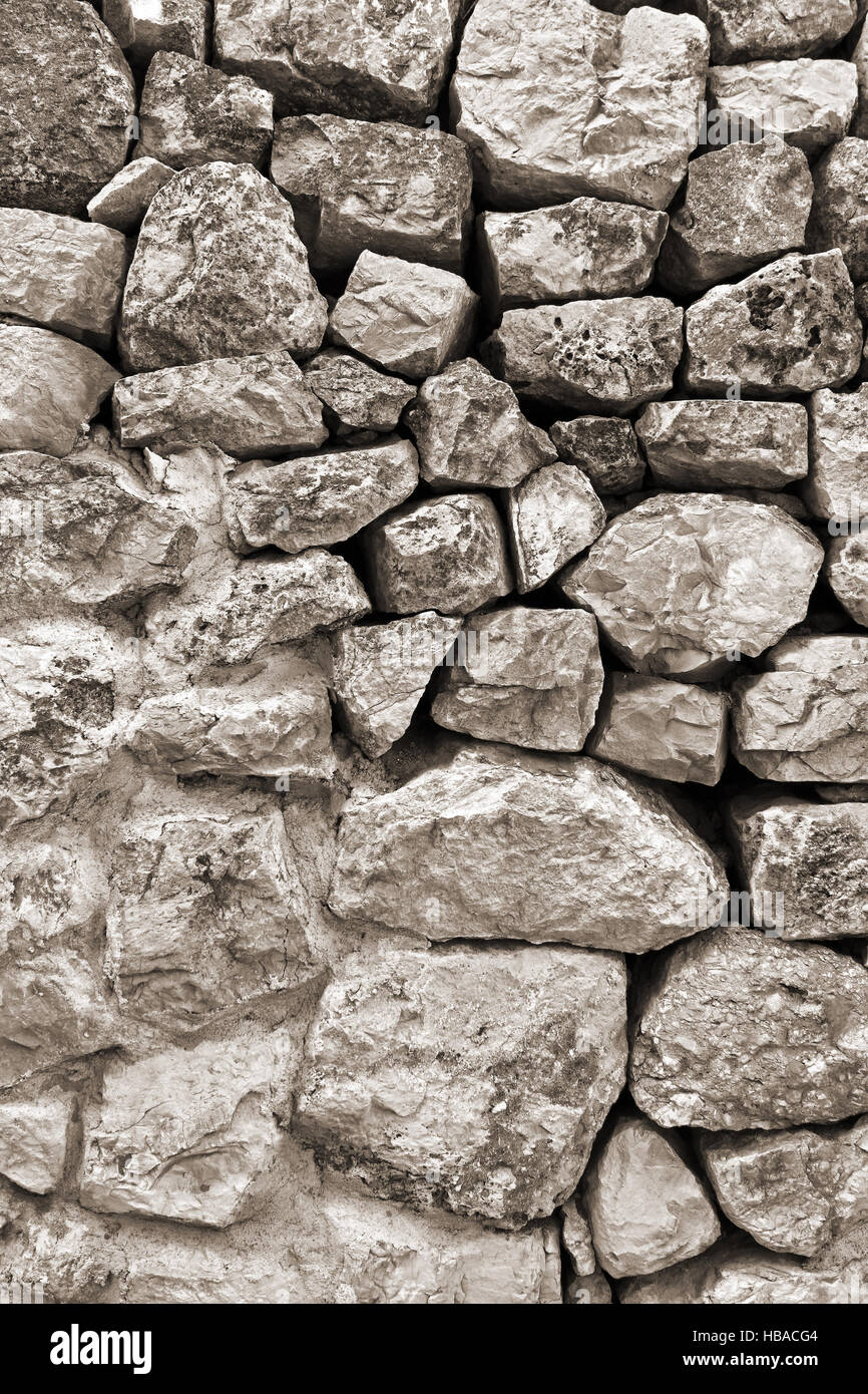 Ancient stone wall Stock Photo - Alamy