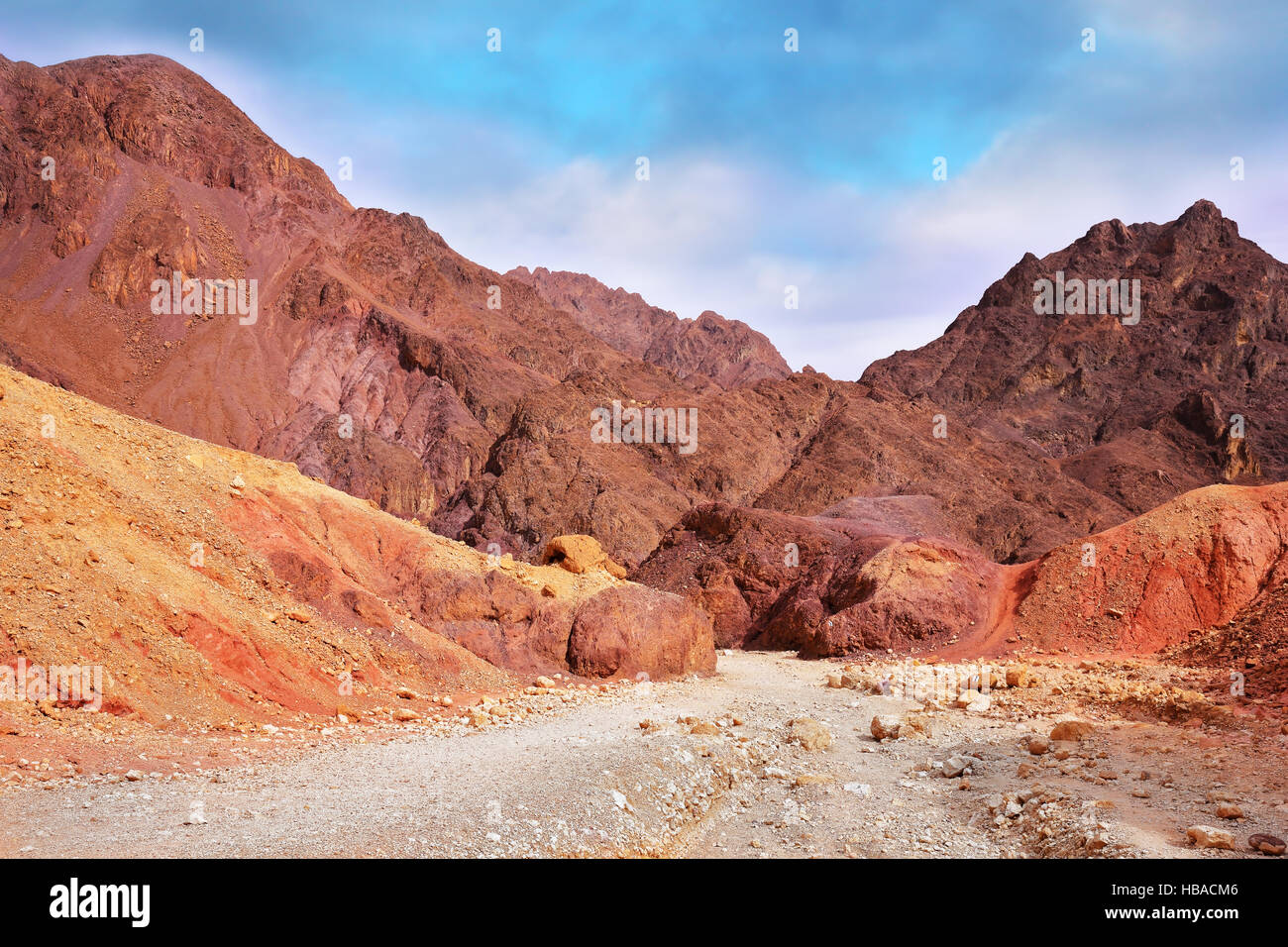 Multi-colored mountains of Eilat, Israel Stock Photo - Alamy