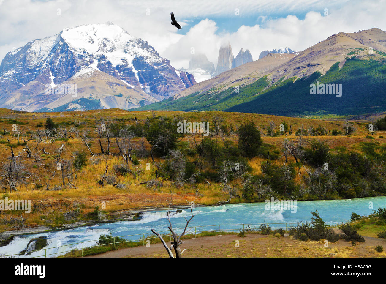 River and waterfall Stock Photo - Alamy