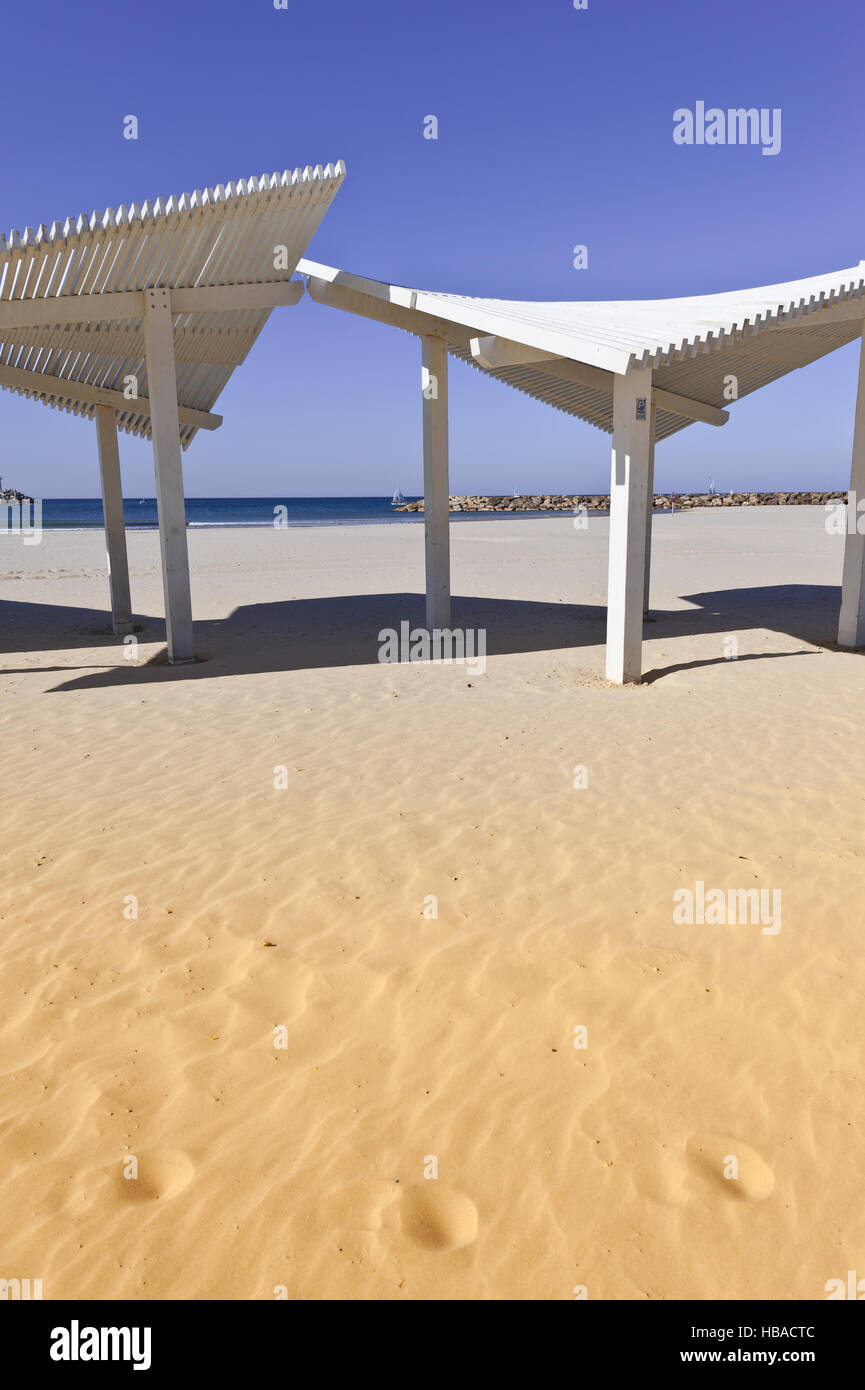 Sunshade on the Beach Stock Photo - Alamy