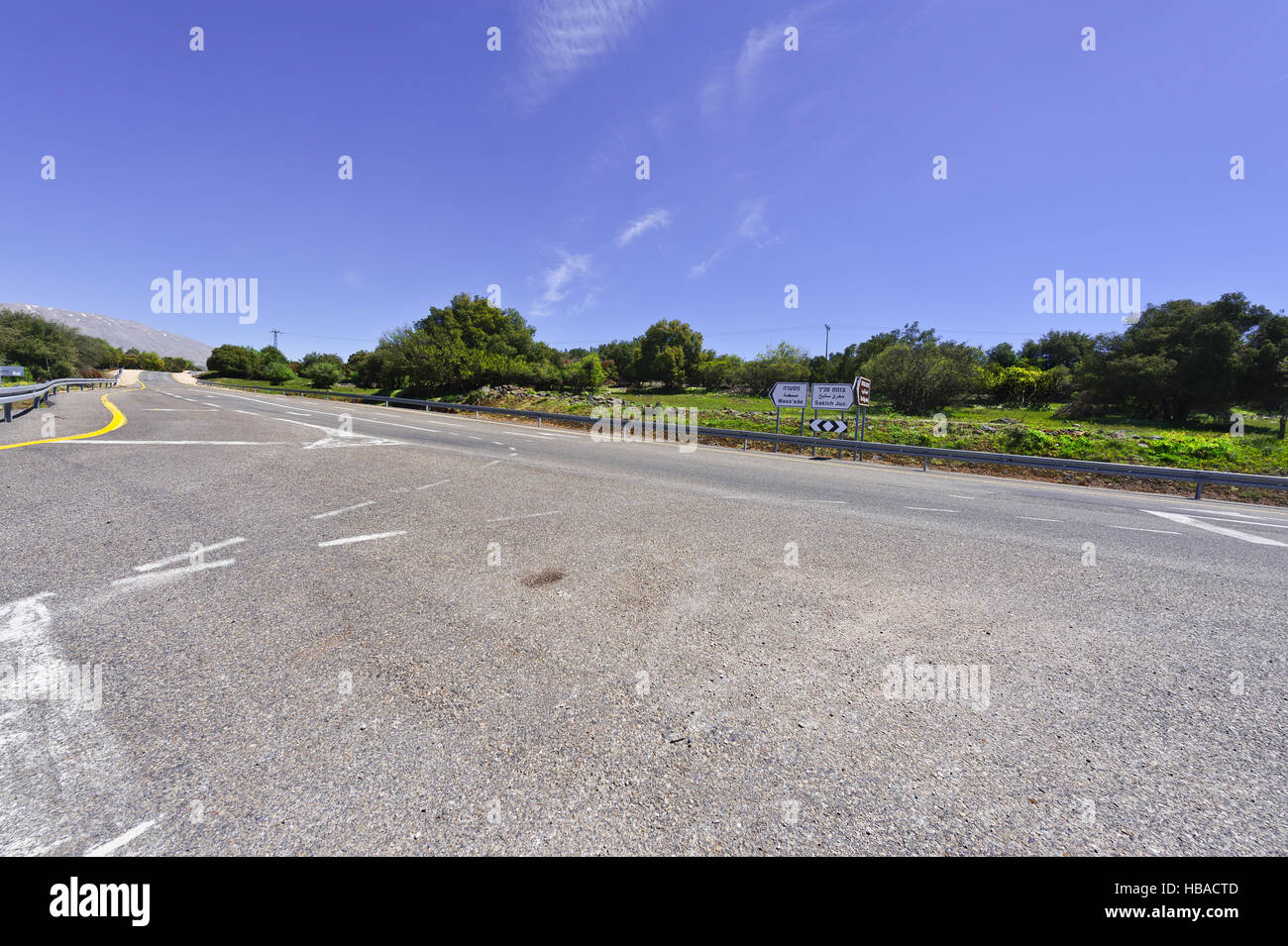 Rural road in golan hi-res stock photography and images - Alamy