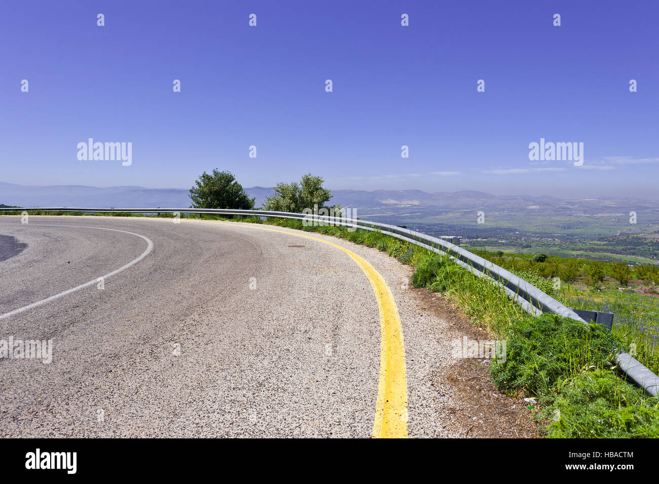 Road in Golan Stock Photo - Alamy
