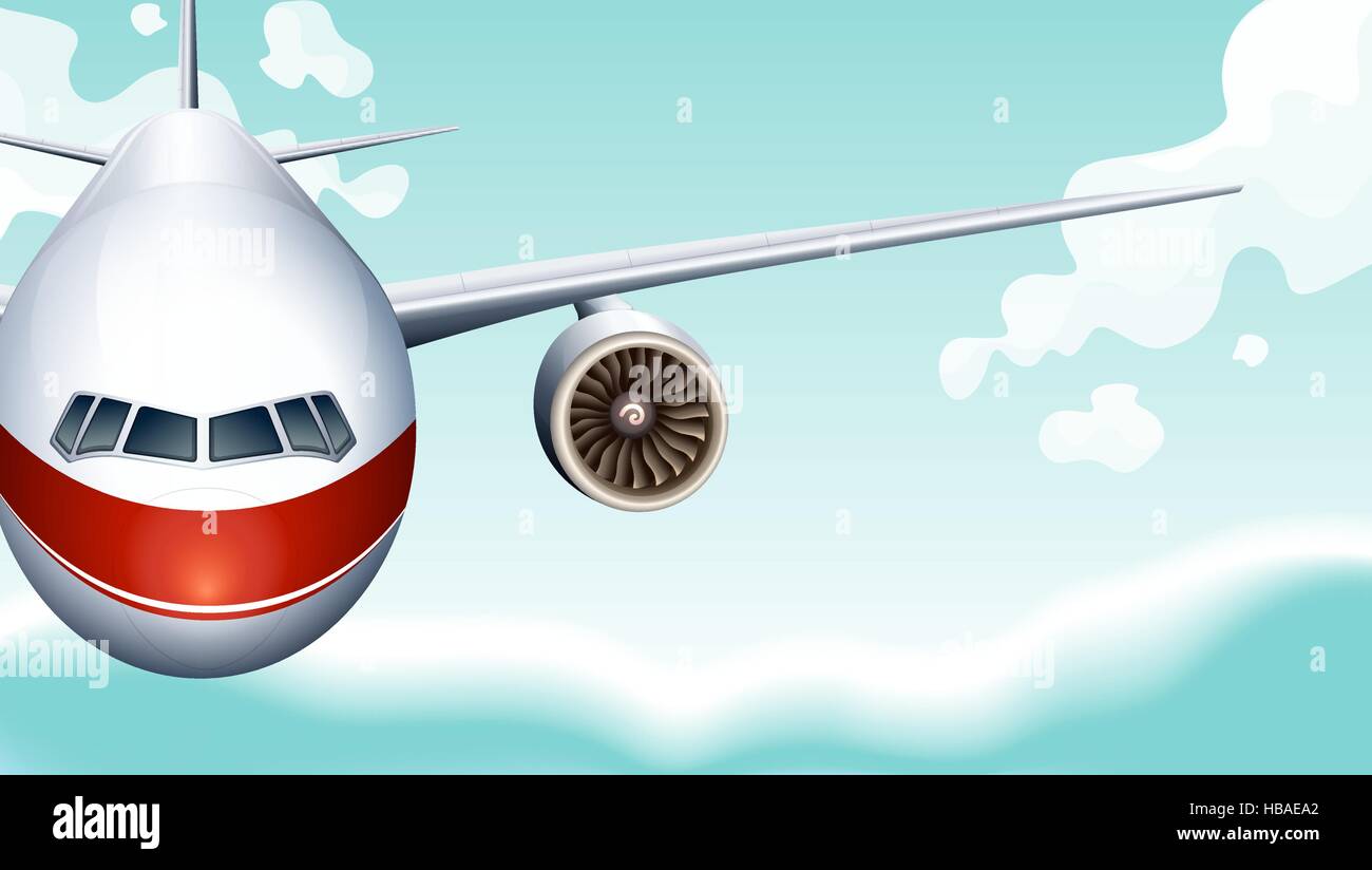 Aeroplane scene Stock Vector Images - Alamy