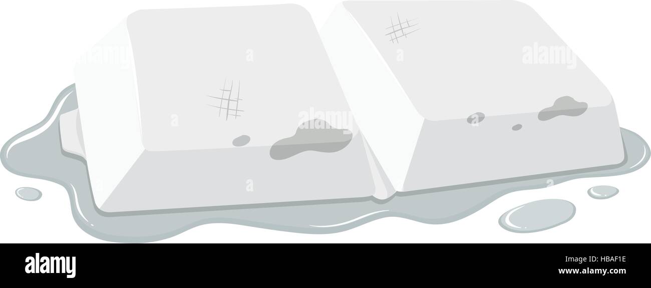 Foam box on the wet floor illustration Stock Vector Image & Art - Alamy