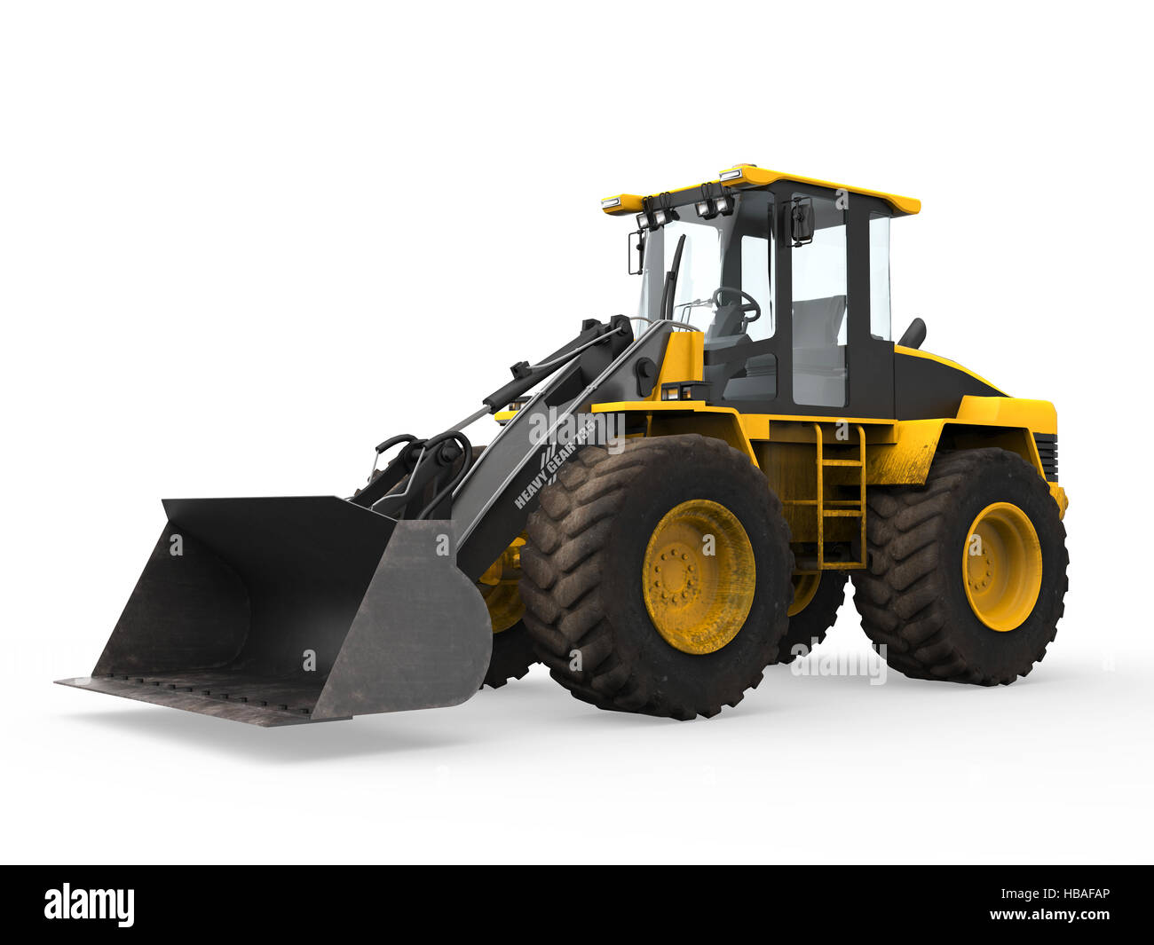 Wheel Loader Bulldozer Stock Photo - Alamy