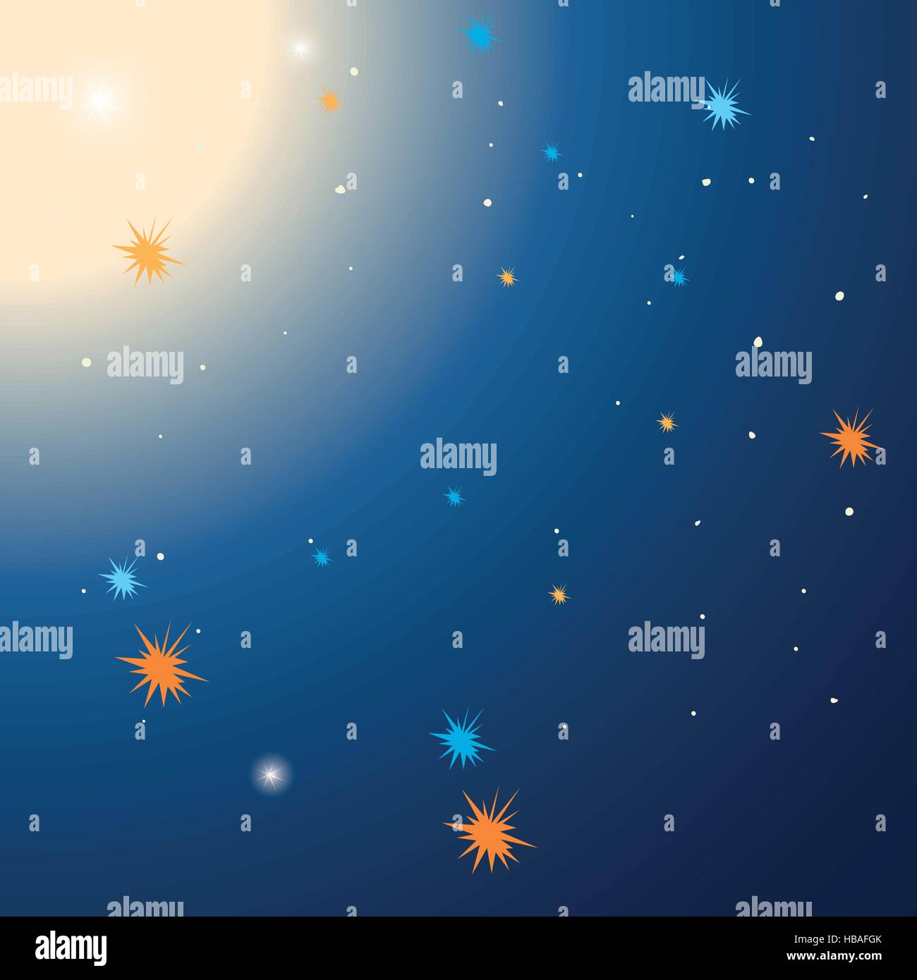 Stars at night illustration hi-res stock photography and images - Alamy