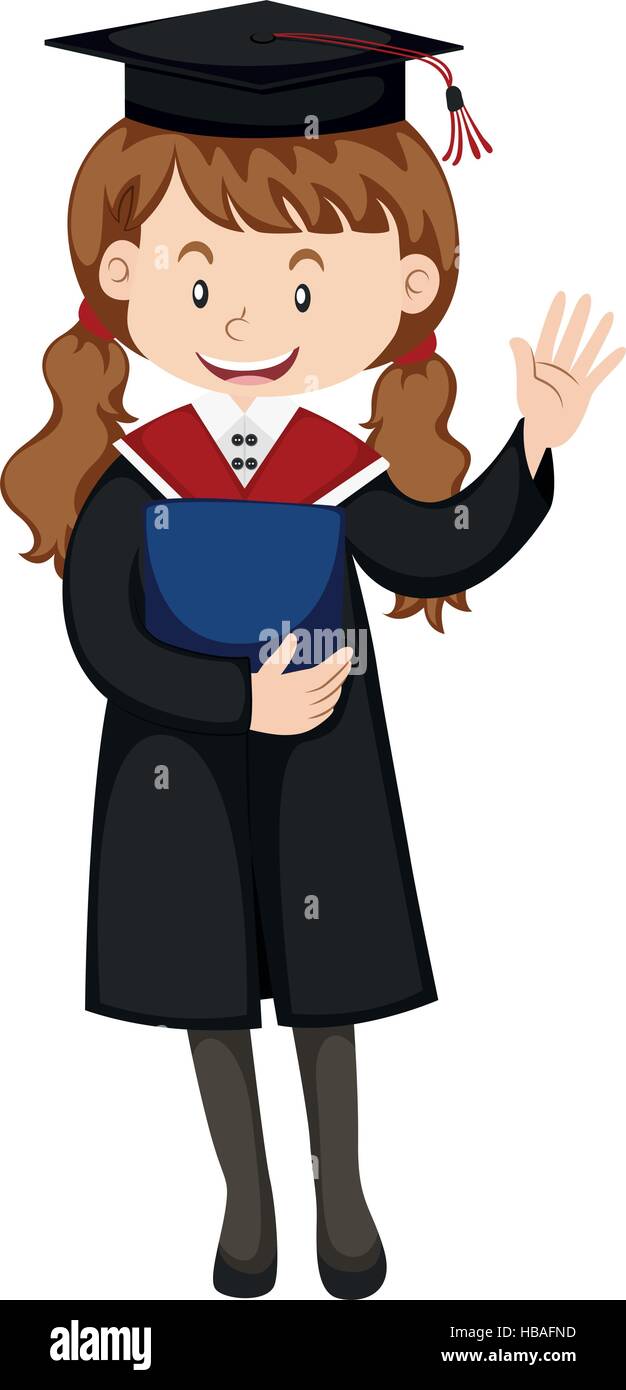 Student graduation cap woman Stock Vector Images - Alamy