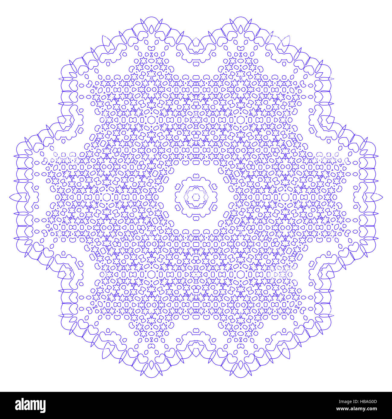 Mandala ornament hi-res stock photography and images - Alamy