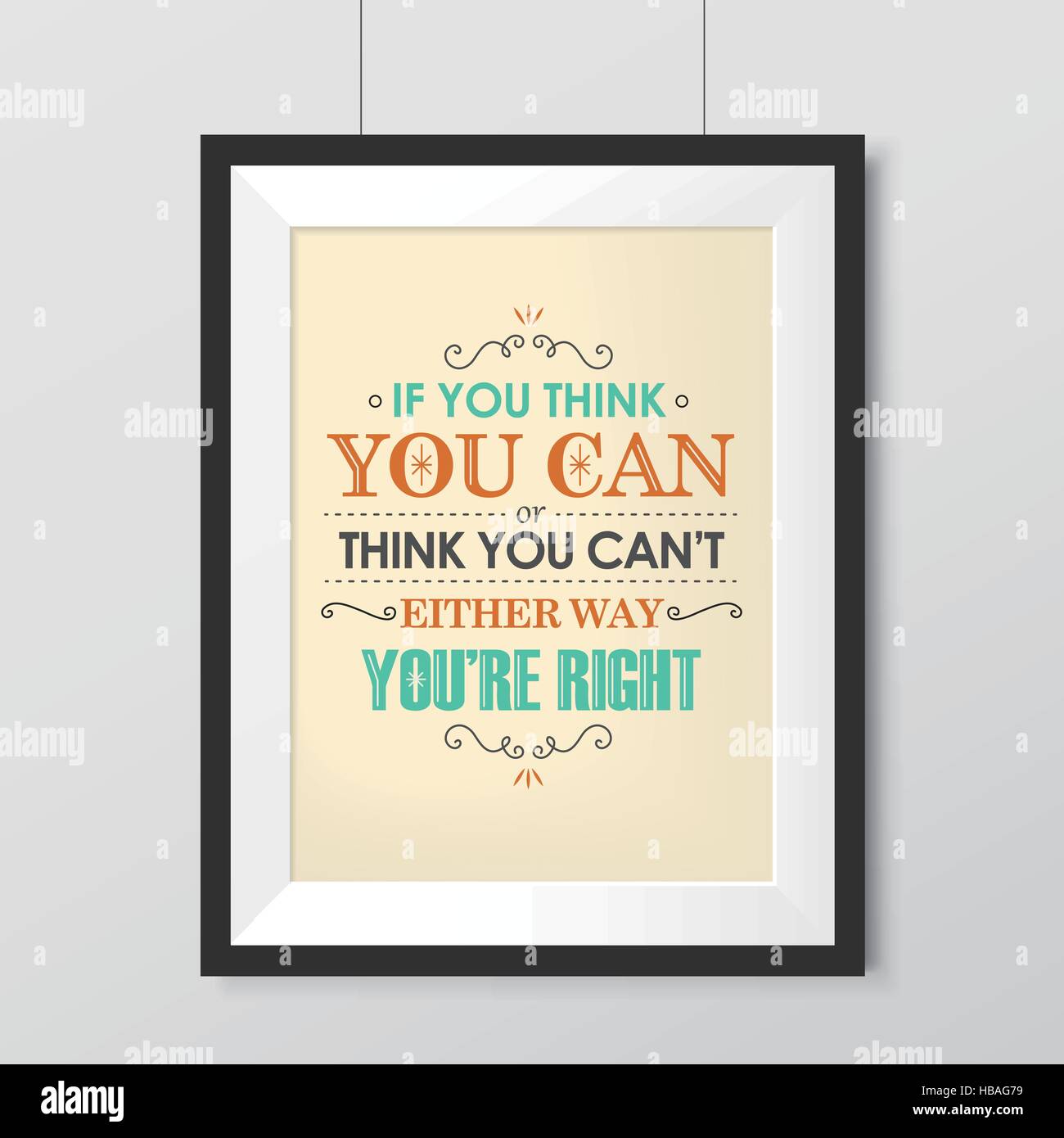 if you think you can or think you can either way you are right poster ...