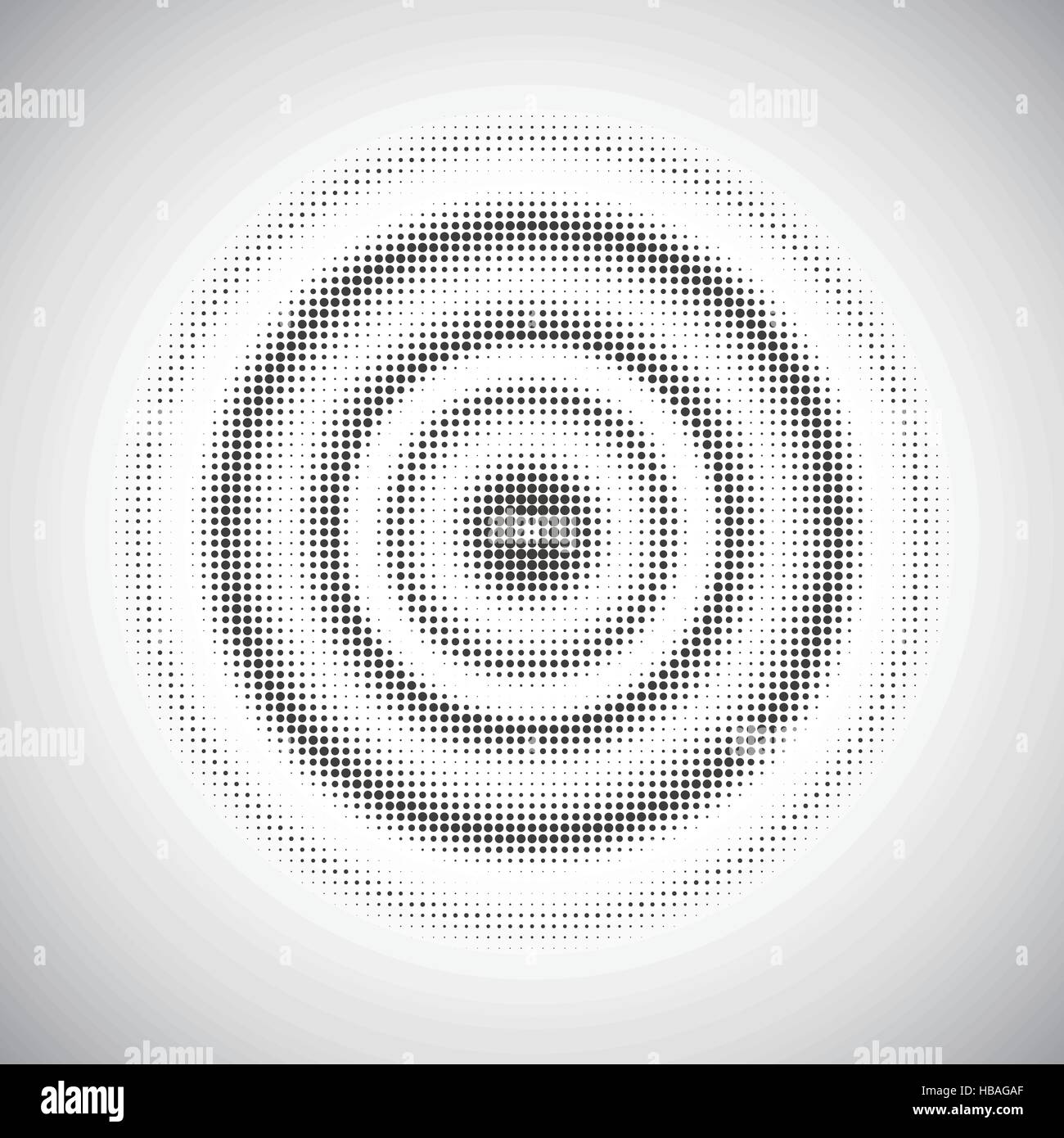 Halftone concentric dotted background Stock Vector Images - Alamy