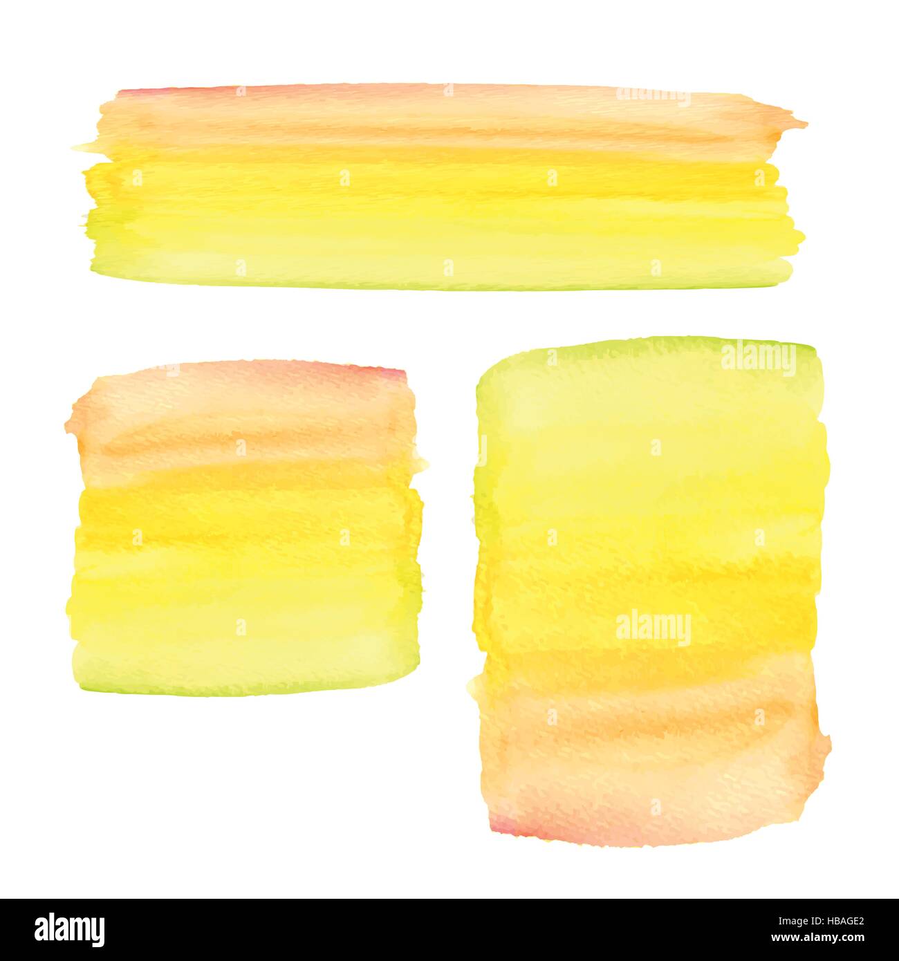 Watercolor brush strokes Stock Vector Images - Alamy