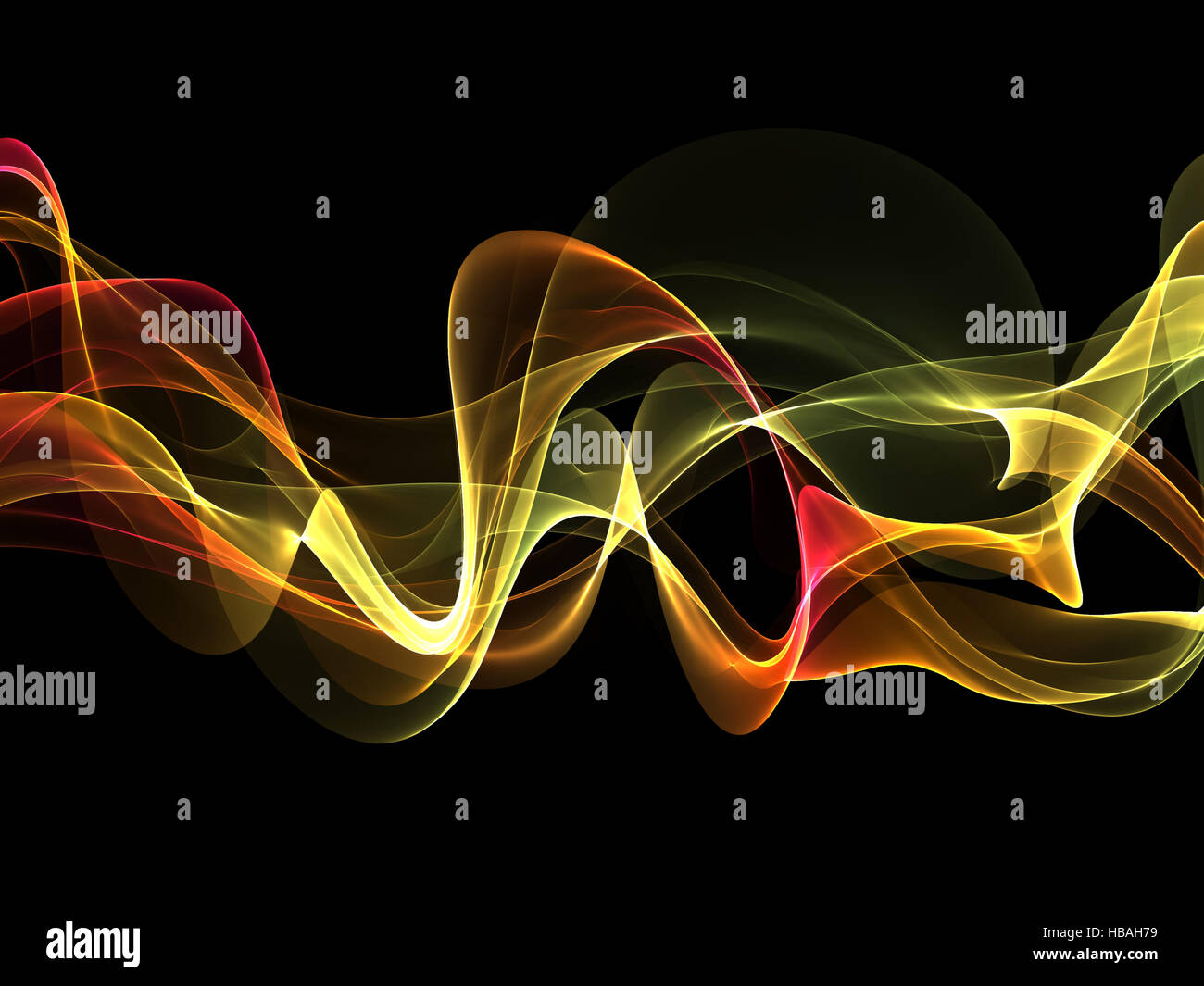 abstract golden twisted waves Stock Photo - Alamy