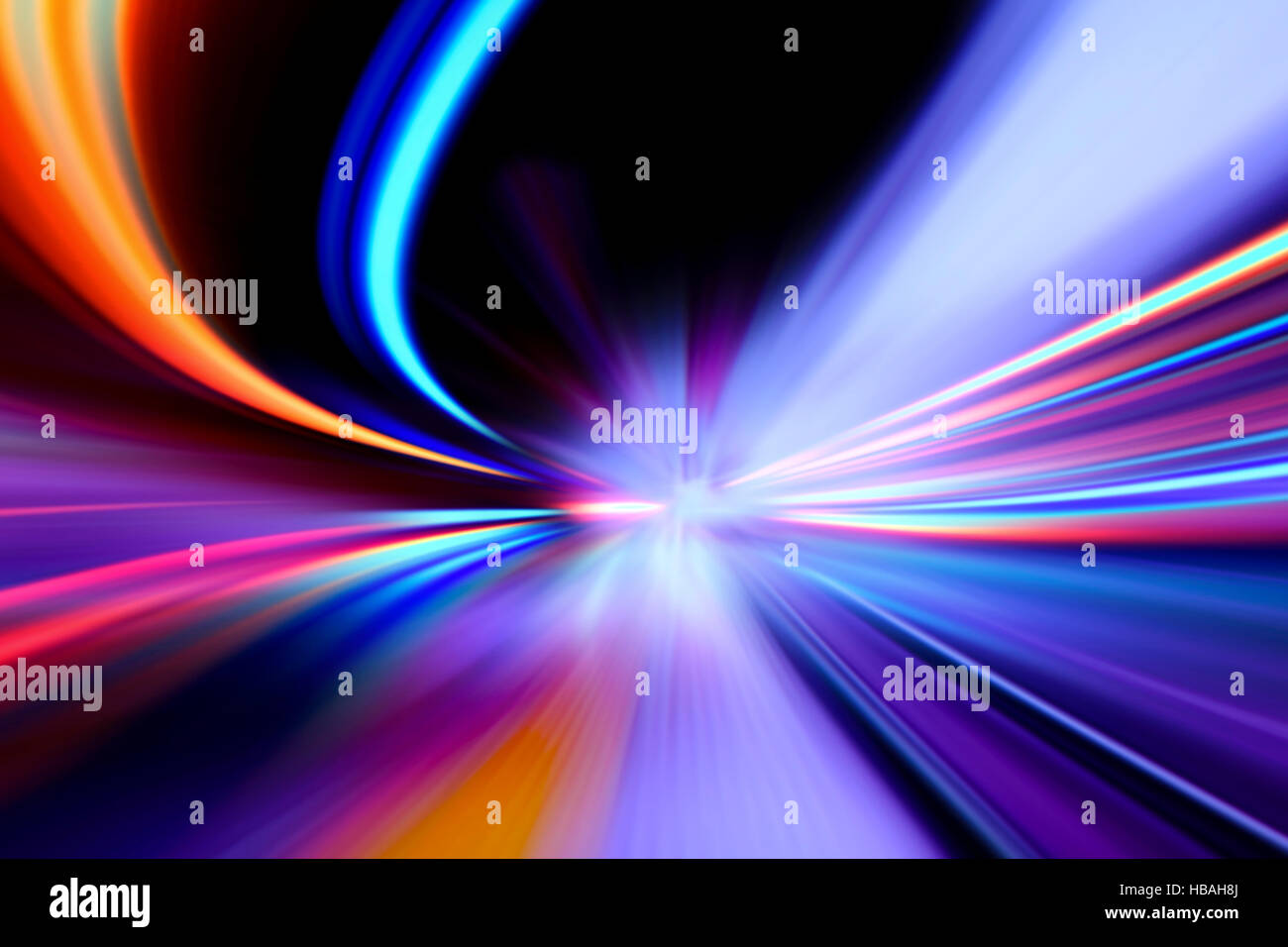 flash acceleration speed motion on night road Stock Photo - Alamy