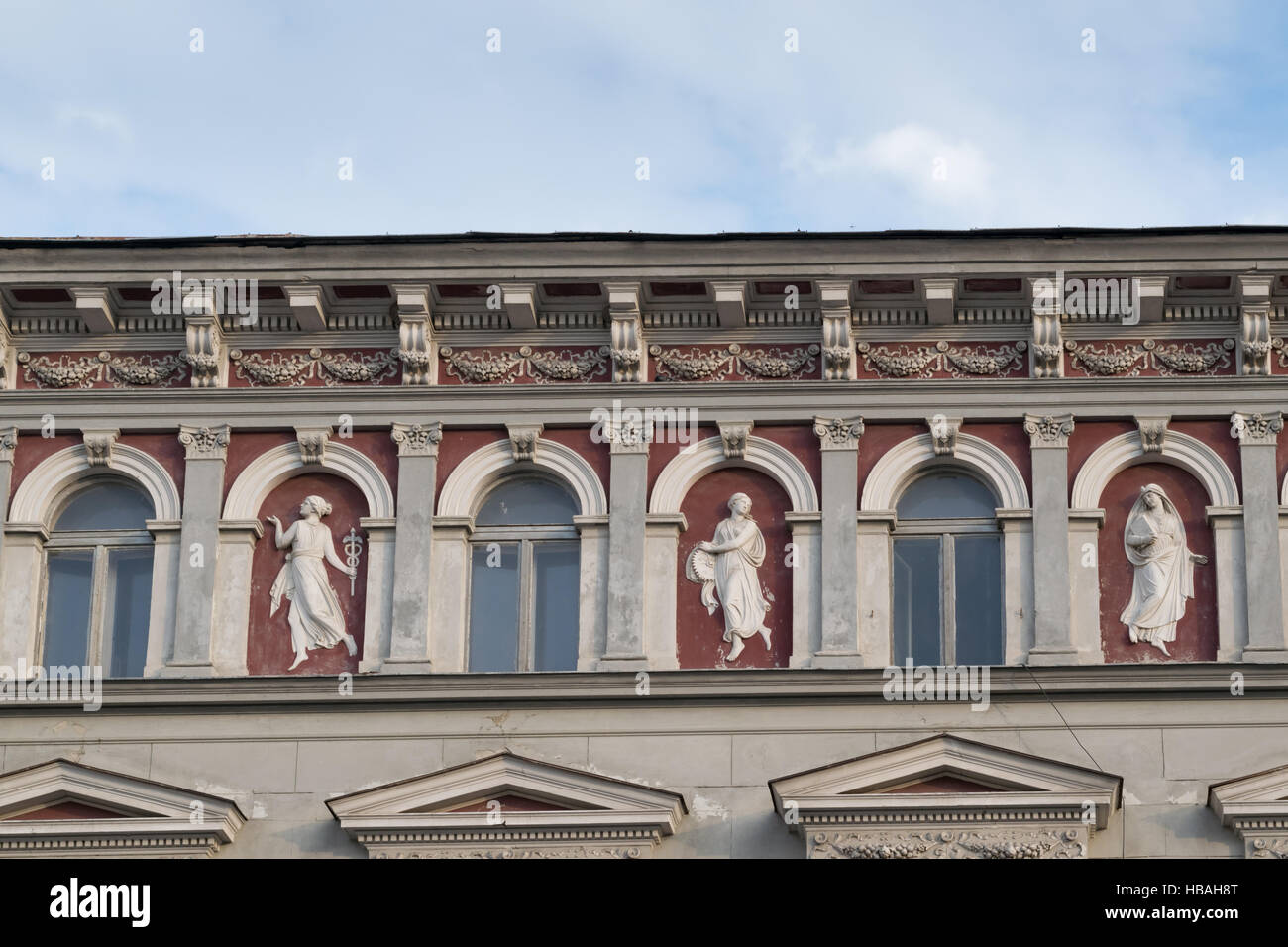classic architectural style building in Brasov, Romania, Transylvania ...