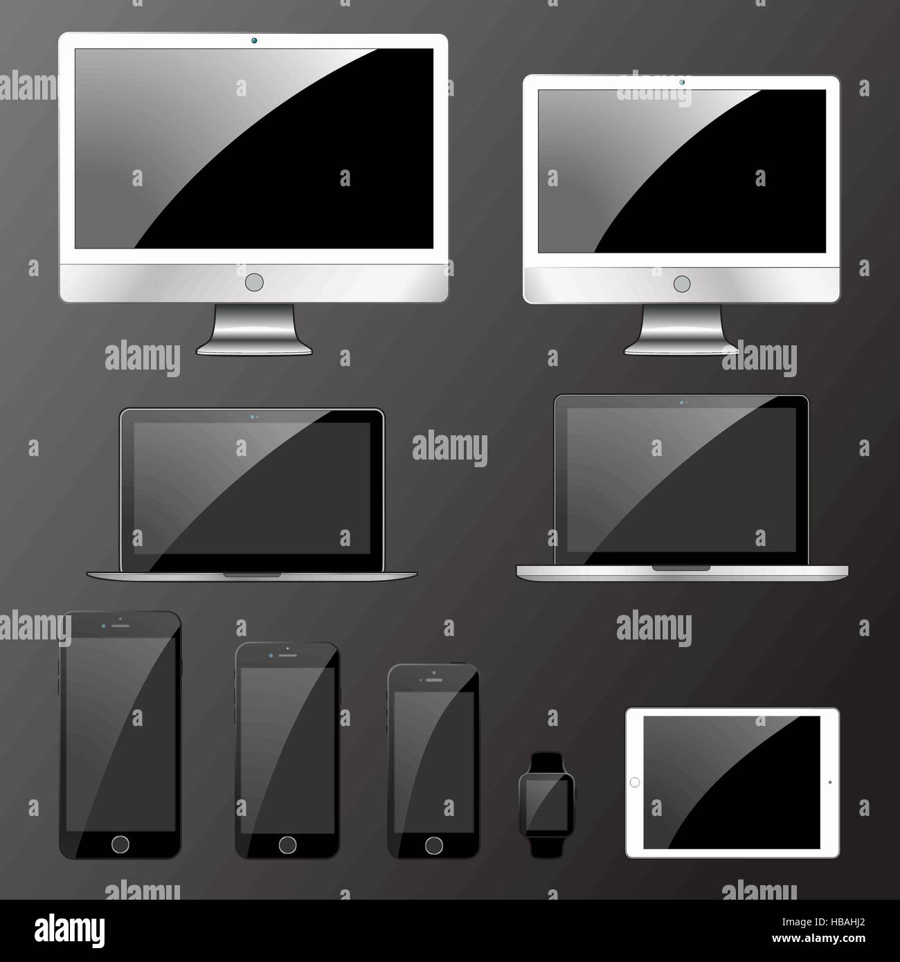 Electronic gadgets isolated Stock Vector Image & Art - Alamy