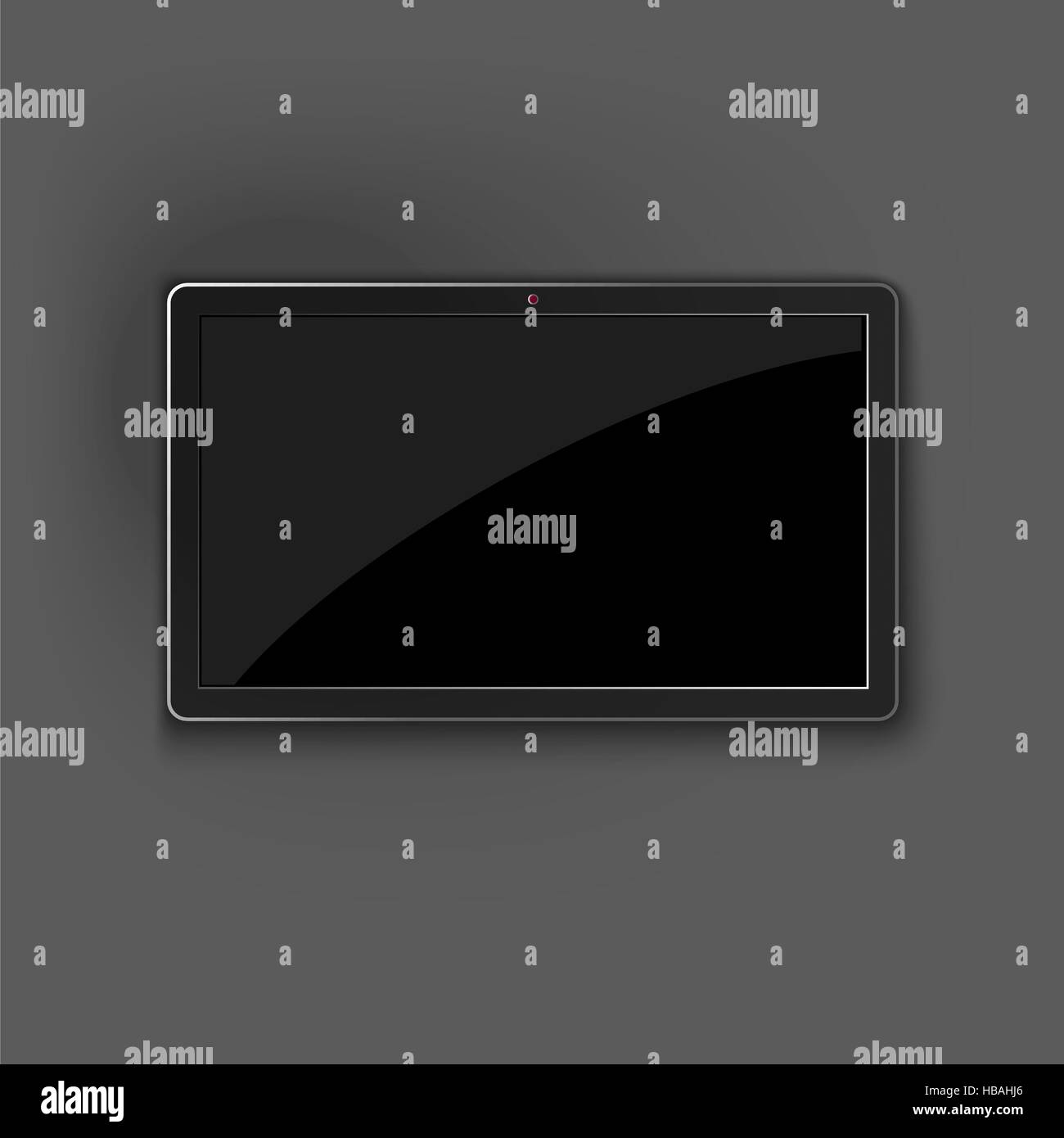 Television blank screen mockup Black and White Stock Photos & Images - Alamy