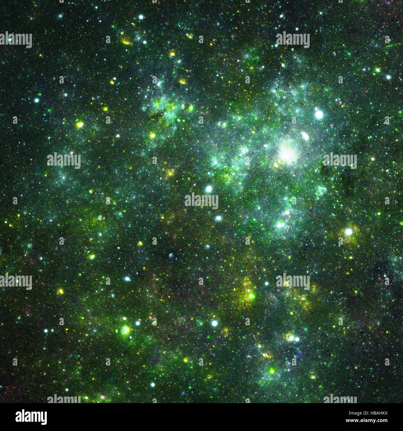 Green nebula in deep space Stock Photo - Alamy