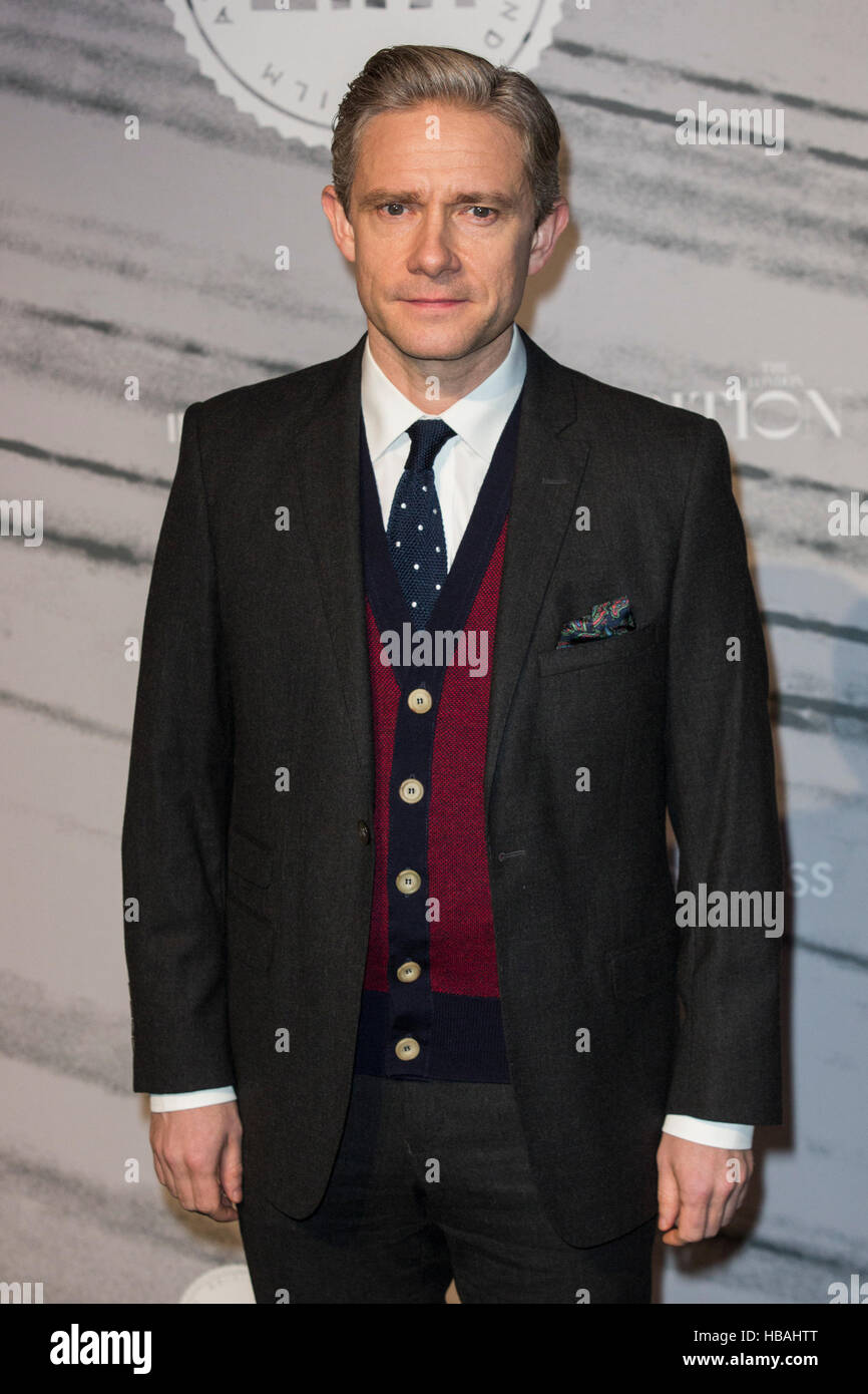 London, UK. 4 December 2016. Actor Martin Freeman. Red carpet arrivals ...