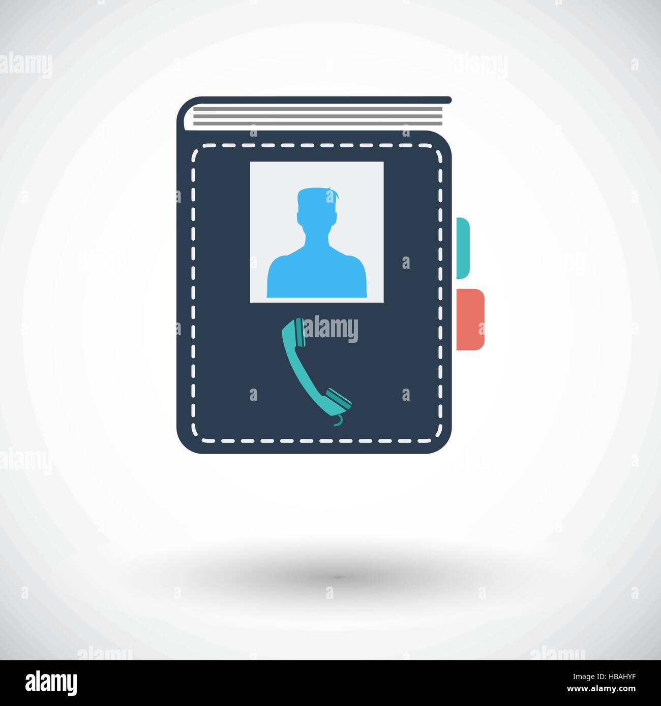 Contact book single icon Stock Vector Image & Art - Alamy