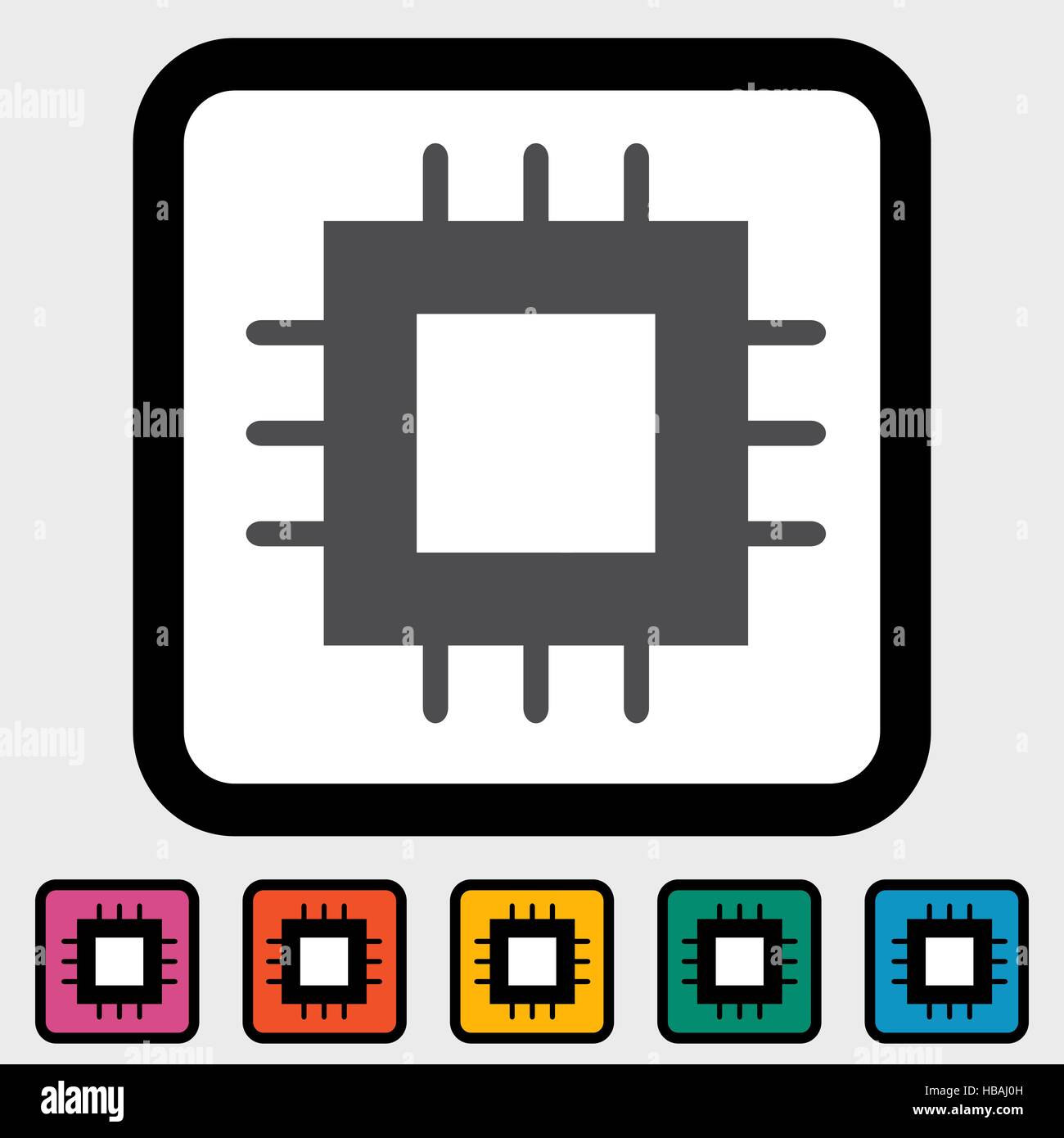 Electronic chip icon Stock Vector Image & Art - Alamy