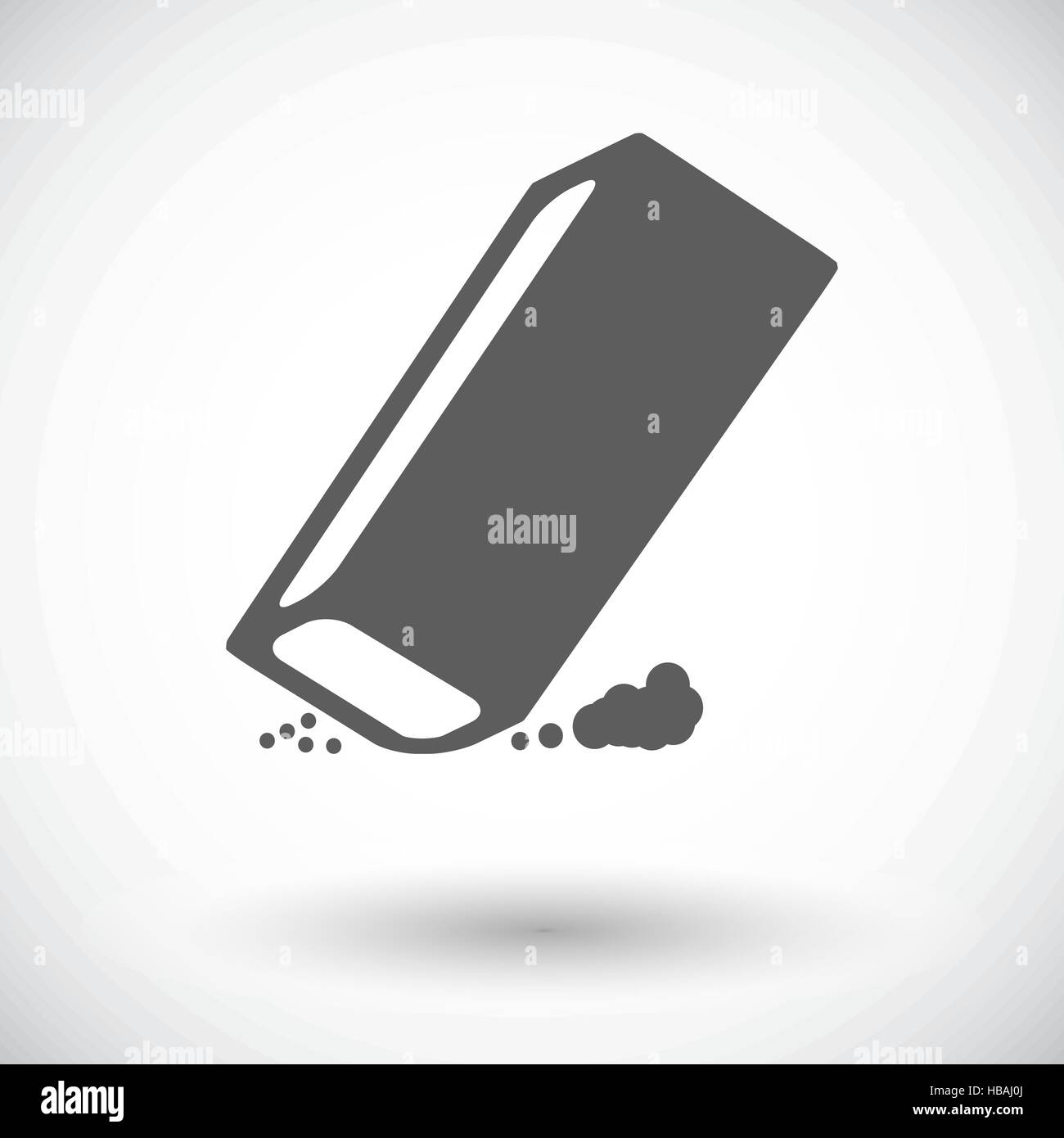 Eraser. Single flat icon on white background. Vector illustration Stock ...