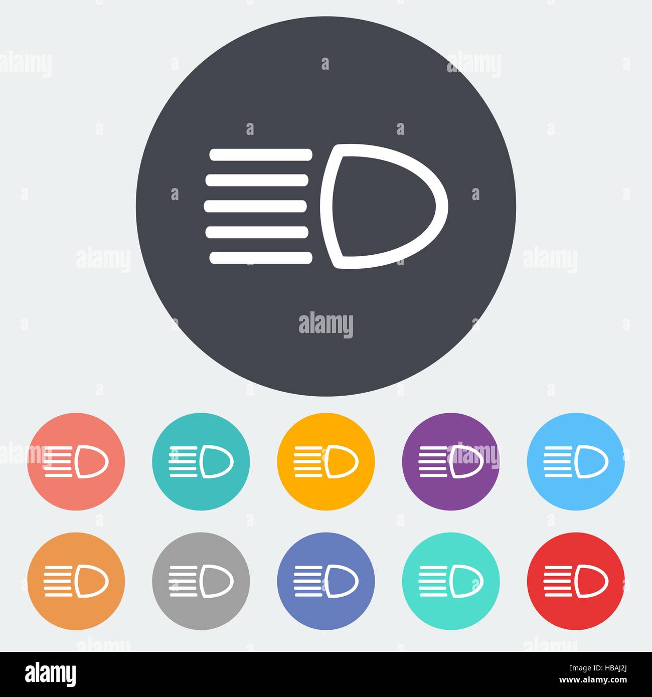 Headlight Stock Vector Images - Alamy