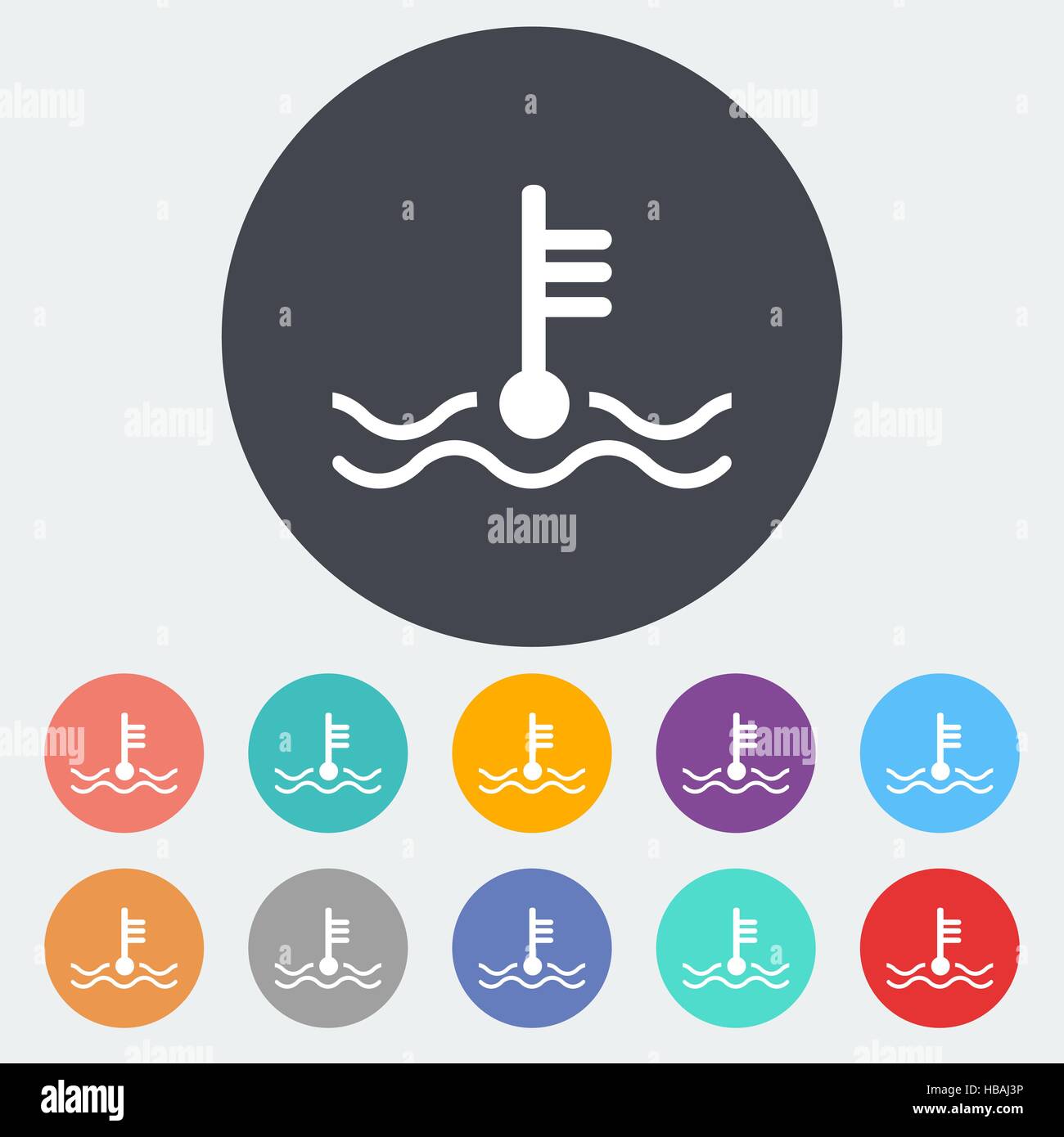 Icon of motor temperature Stock Vector Image & Art - Alamy