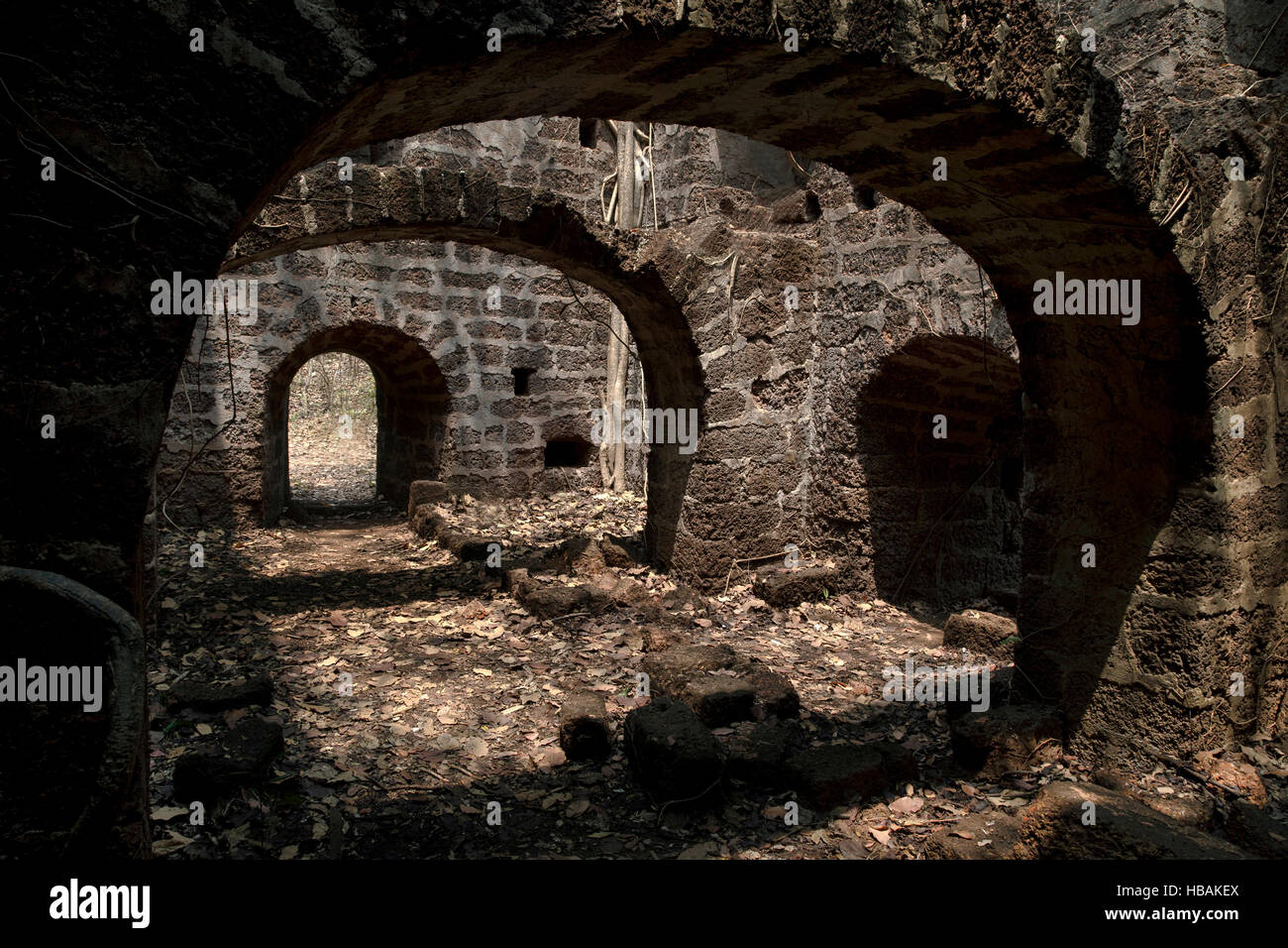 Fort walls and Interior Stock Photo - Alamy
