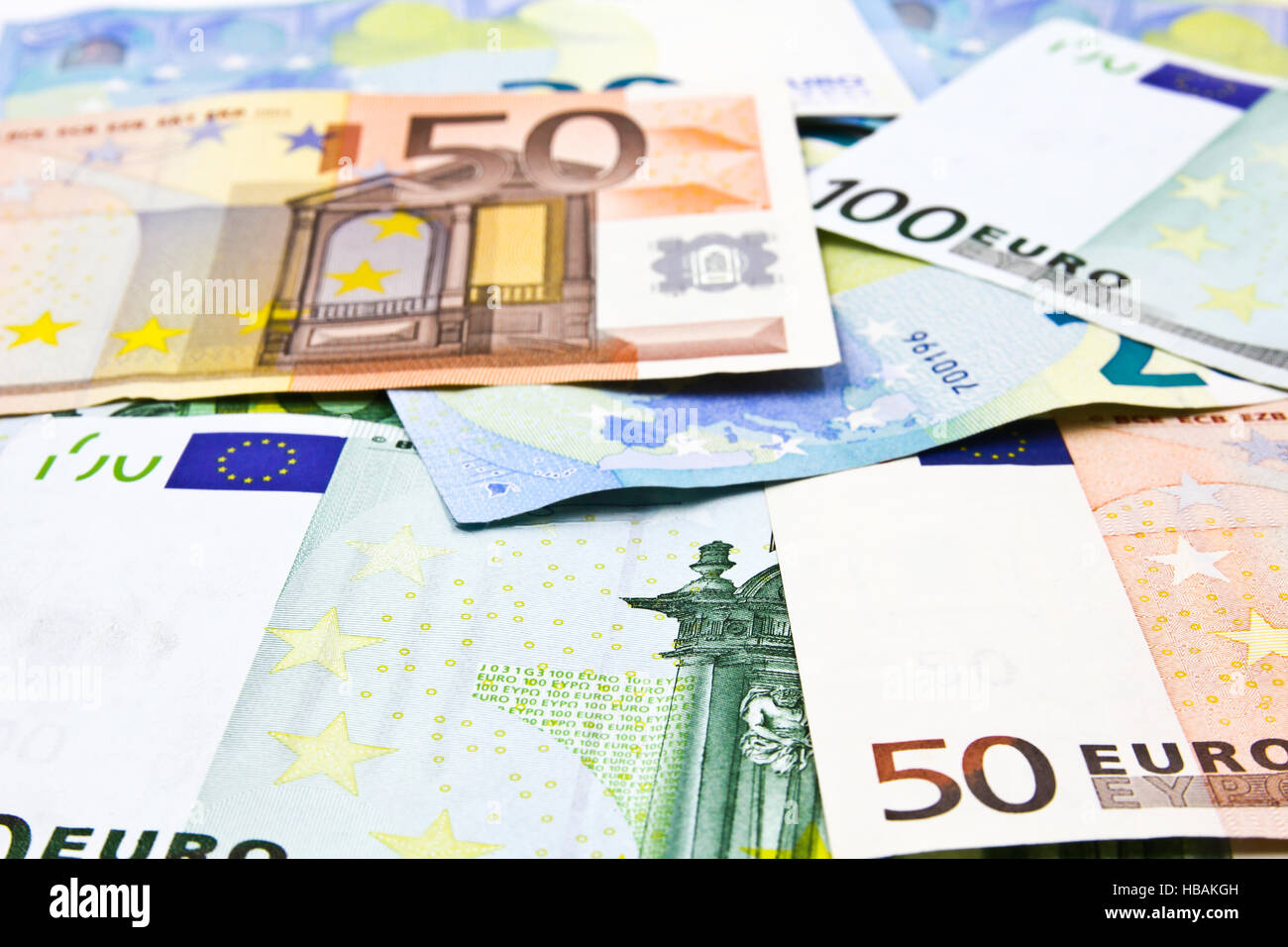 Euro banknotes, money background Stock Photo - Alamy